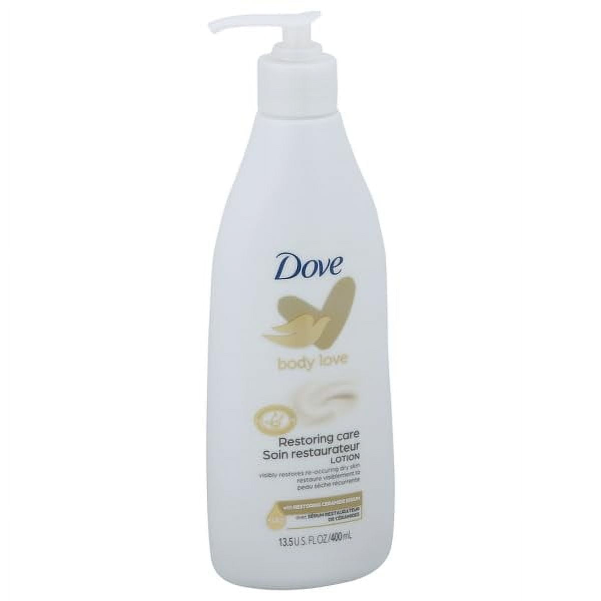 Dove Cleansing, Lotion Restoring MZF22 Care, 13.5 Fl Oz - Walmart.com