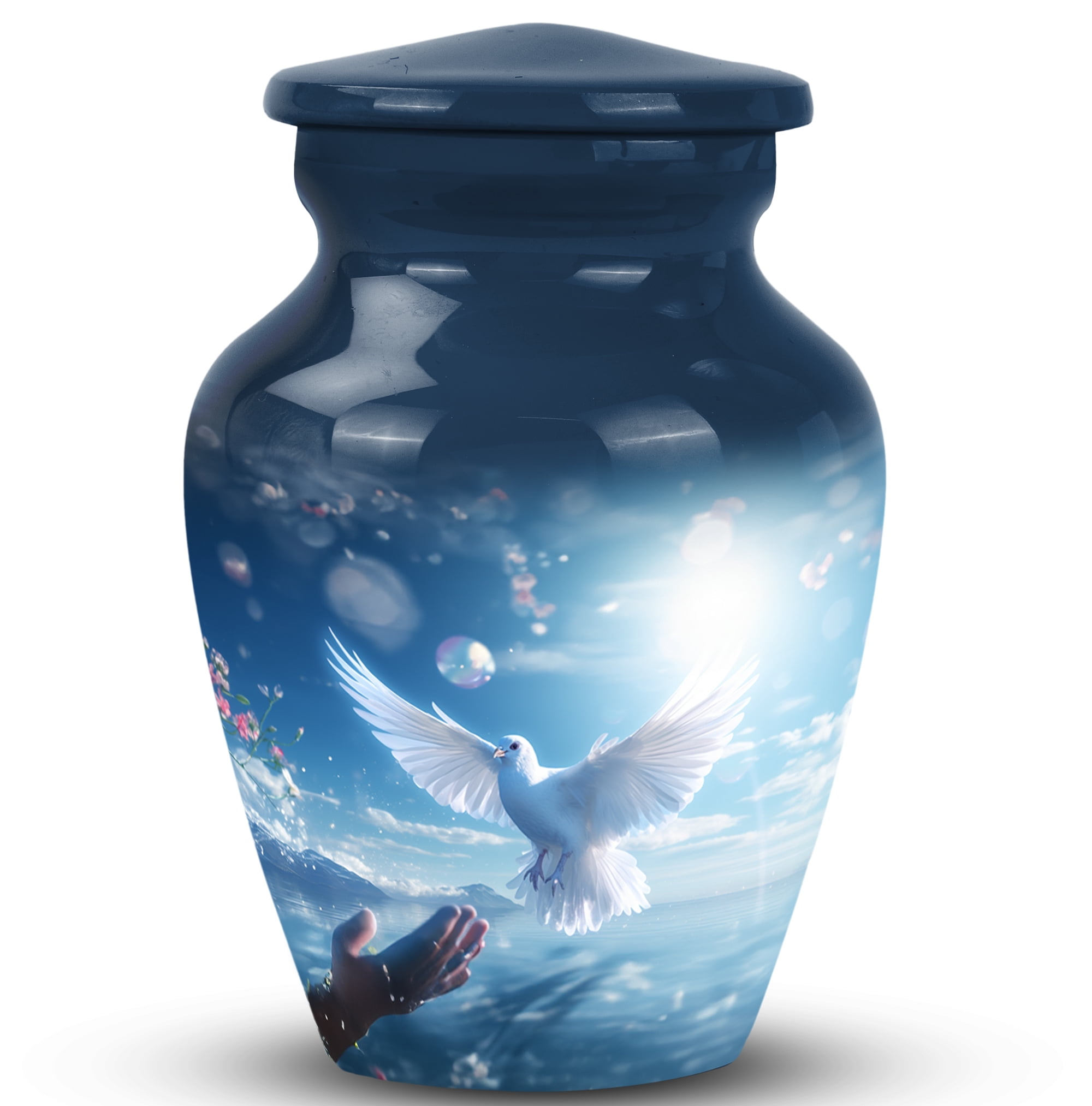 Dove Close To Hands - Cremation Urns For Women - 3 Inch - Pack Of 1 ...