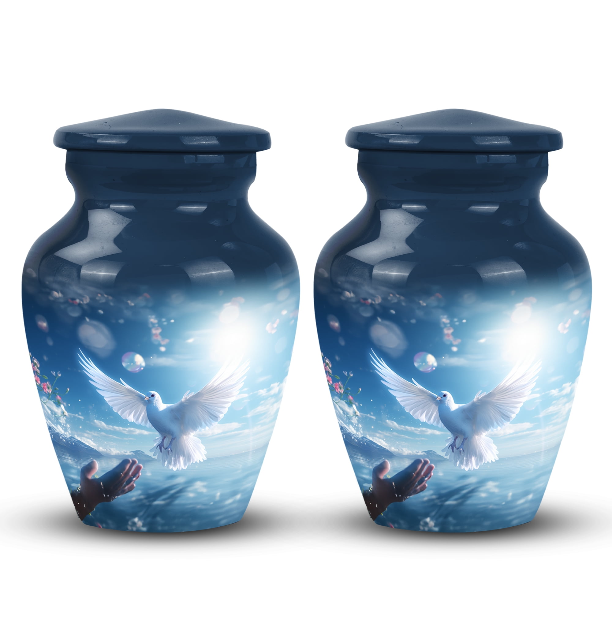 Dove Close To Hands - Burial Urns For Cremated Remains - Cremation Urns ...