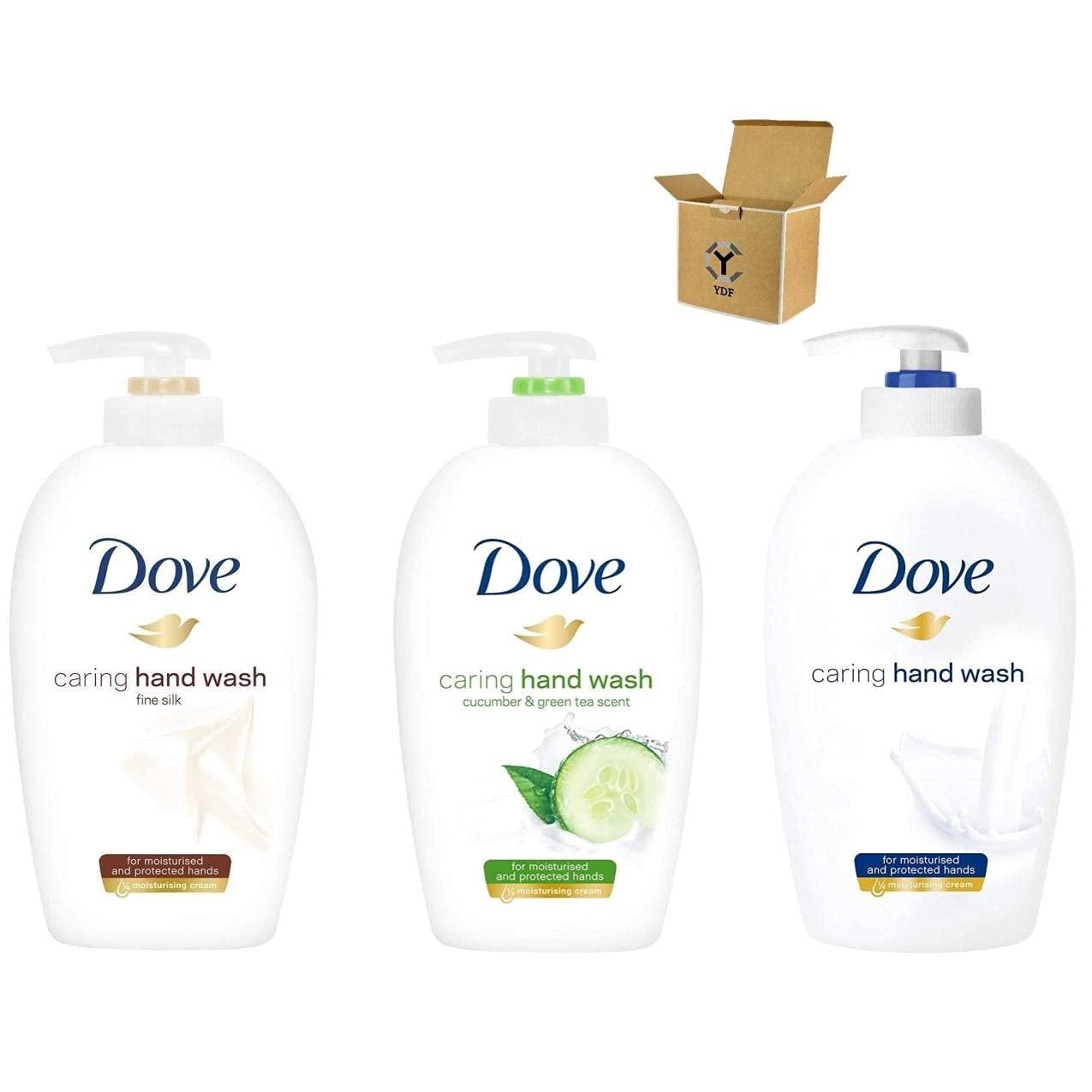 Dove Cream Hand Wash Variety 3-Pack - Original - Cucumber and Green Tea ...