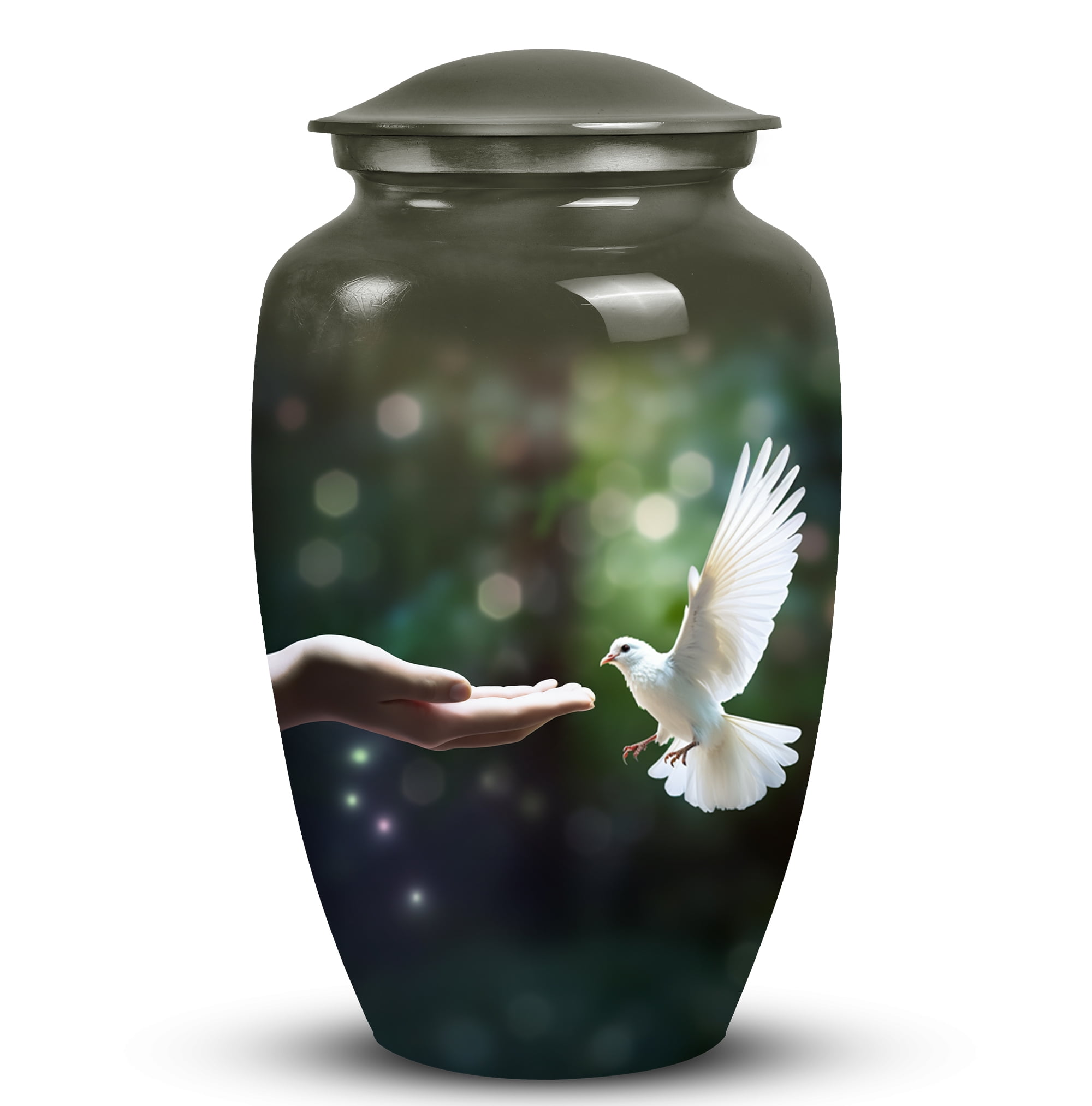 Dove Cremation Large Urn - Burial Urns For Adult Human Ashes - Urns For ...