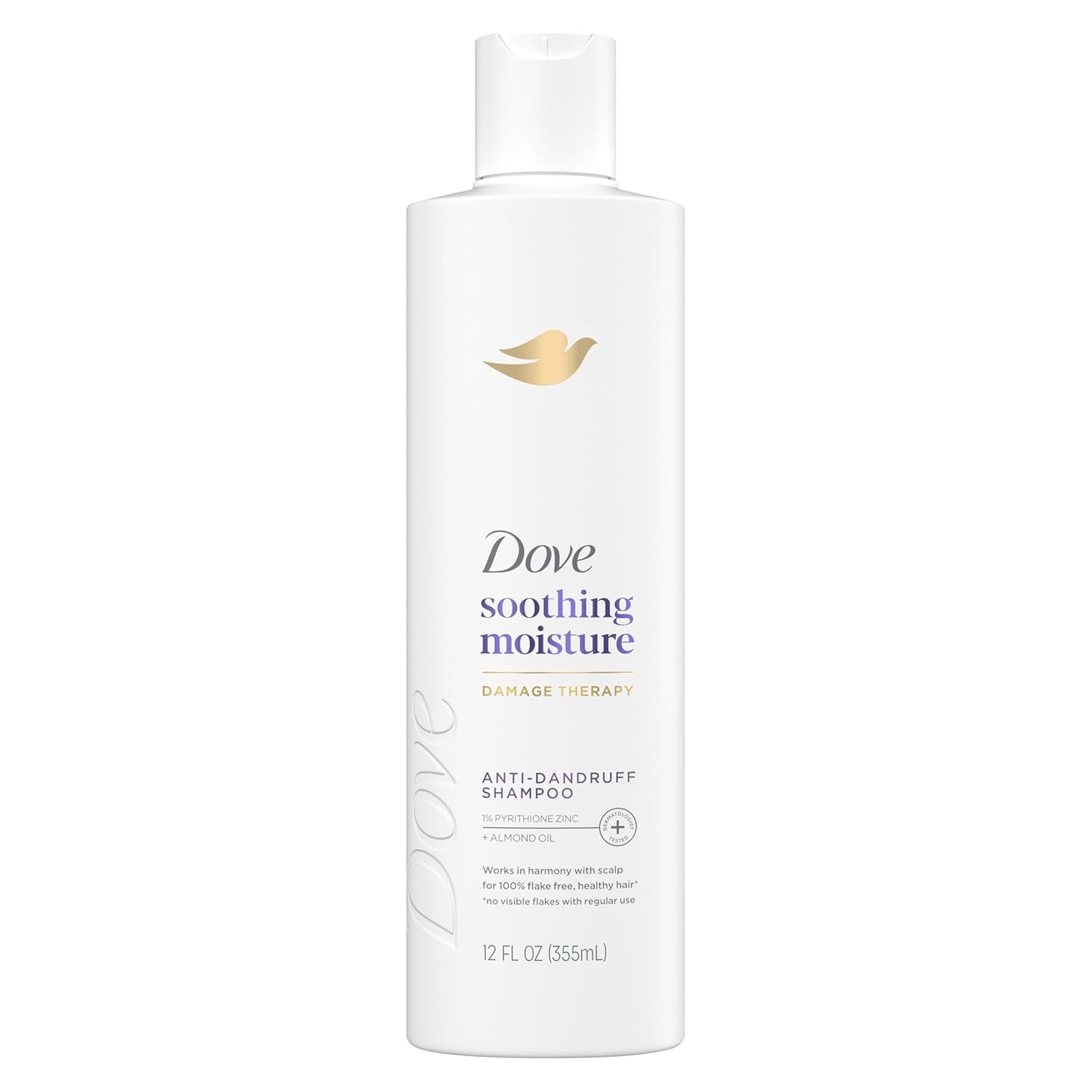 Dove Damage Therapy Soothing Moisture Anti-Dandruff Shampoo, 12 oz, 6 ...