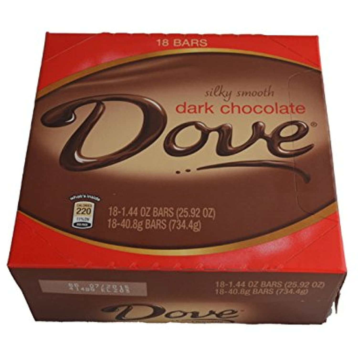 Dove Dark Chocolate Bar- 18/Box - Walmart.com