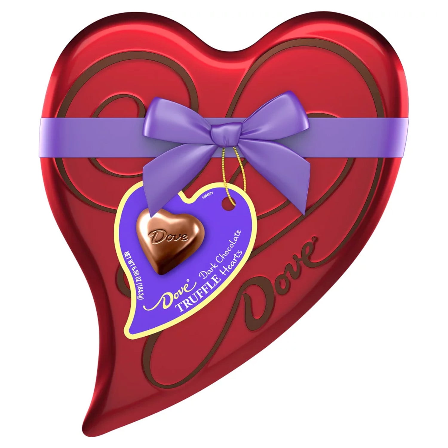 Dove Dark Chocolate Truffles Valentines Day Heart Tin 5.82oz - Walmart.com