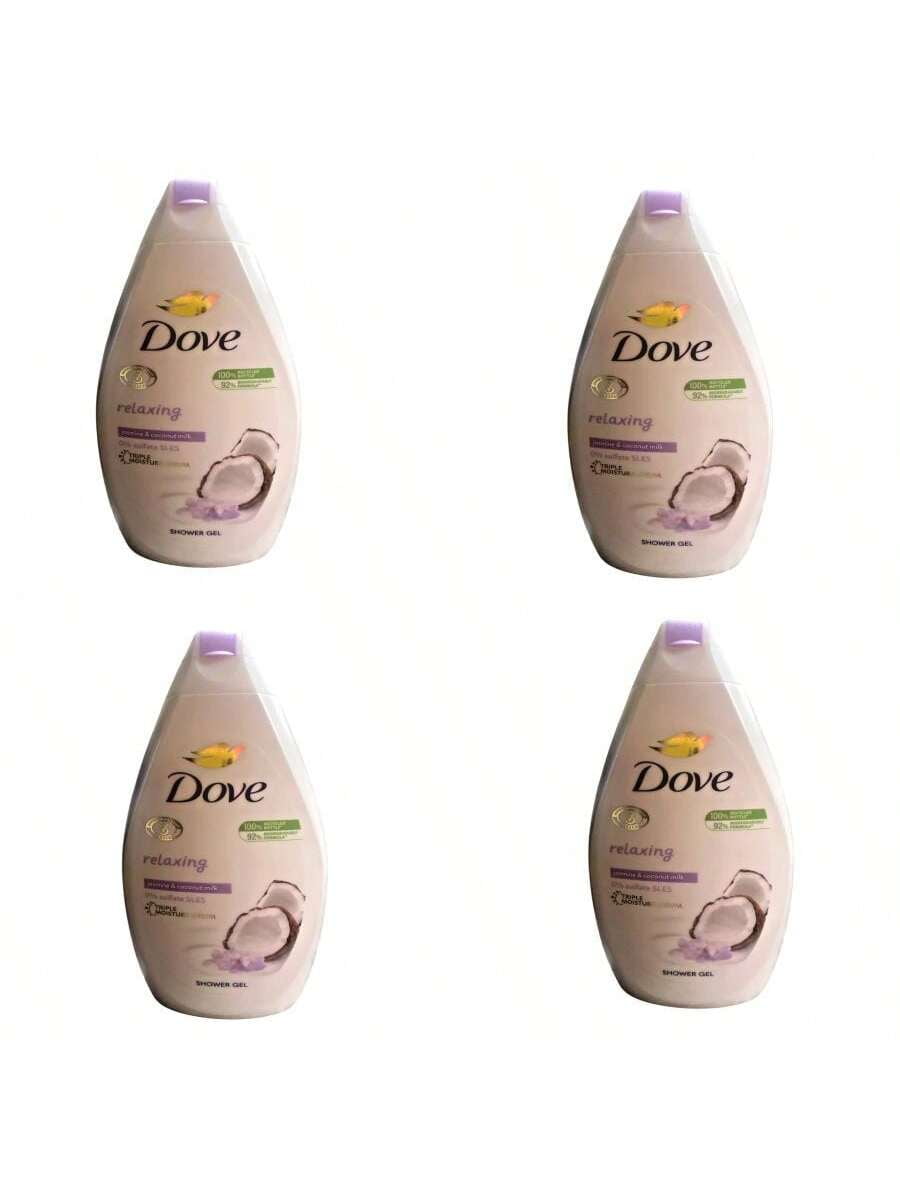 Dove Dove Relaxing Shower Gel With Jasmine & Coconut Milk, 450ml 15.2 Fl Oz Pack Of 4 - Walmart.com