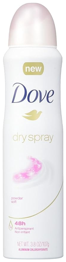 Dove Dry Spray Antiperspirant Deodorant Powder, Soft, 3.8 Oz, 3 Pack ...
