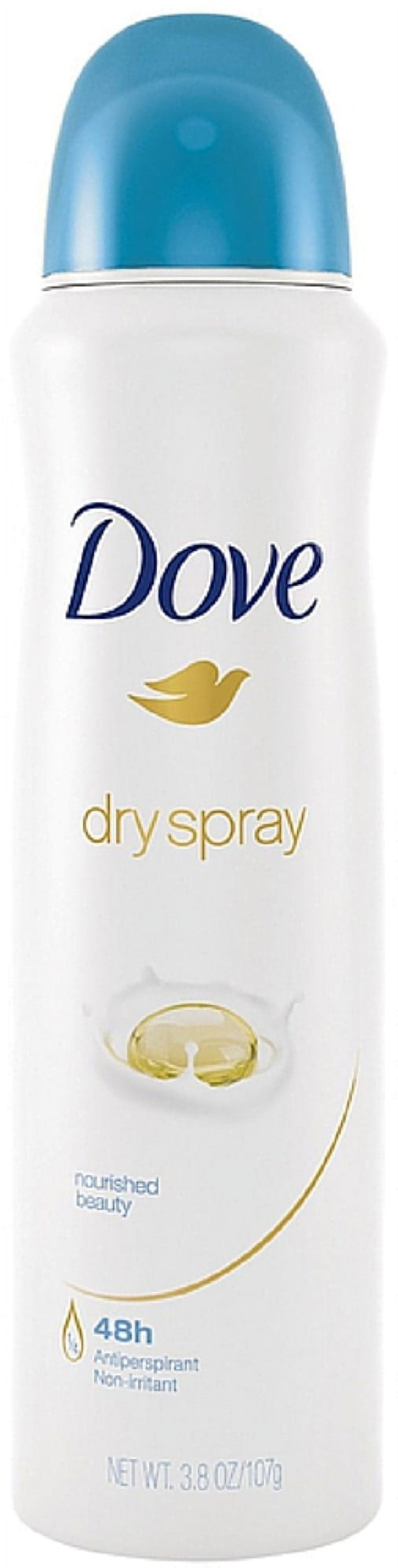 Dove Dry Spray Antiperspirant, Nourished Beauty 3.80 oz (Pack of 3 ...