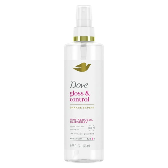 Dove Extra Hold Styling Hairspray Gloss & Control Hairspray Non-Aerosol For Long-Lasting Hold ...