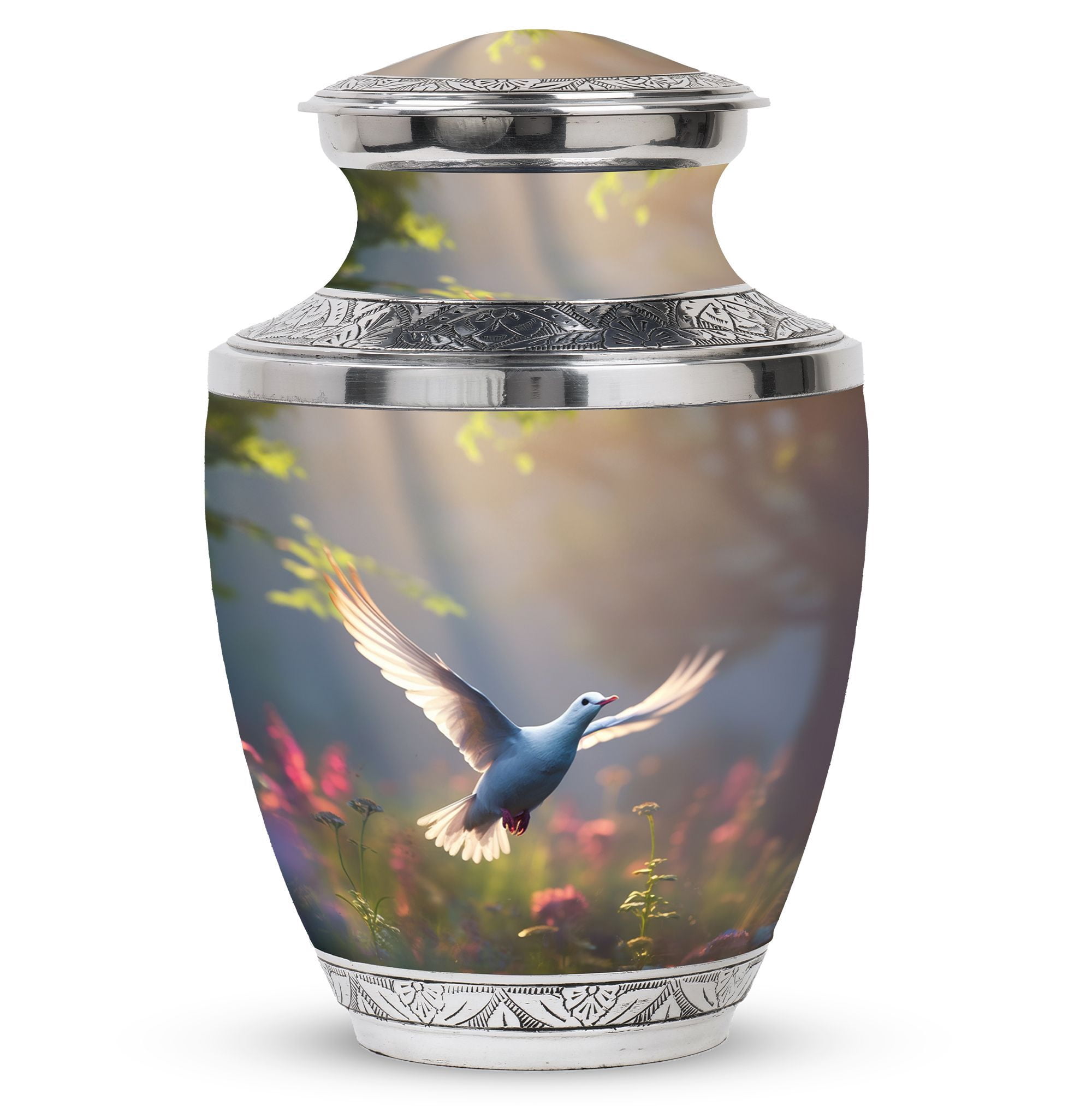 Dove Flying Urn For Ashes, Large Memorial Urns For Human Ashes Adult ...