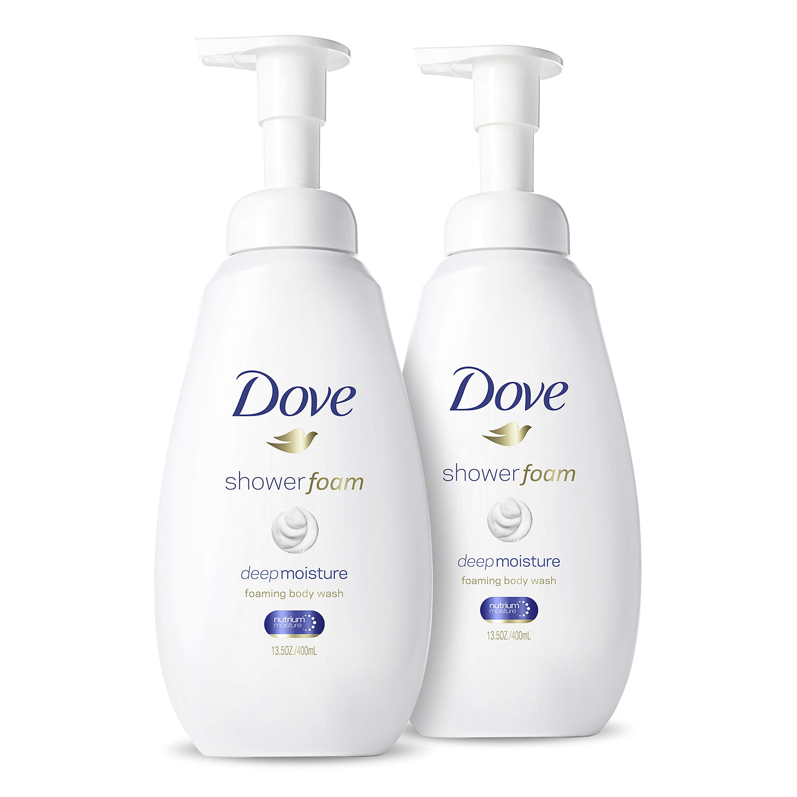 Dove Foaming Body Wash Shower Foam Deep Moisture 250 Pumps Per Bottle ...