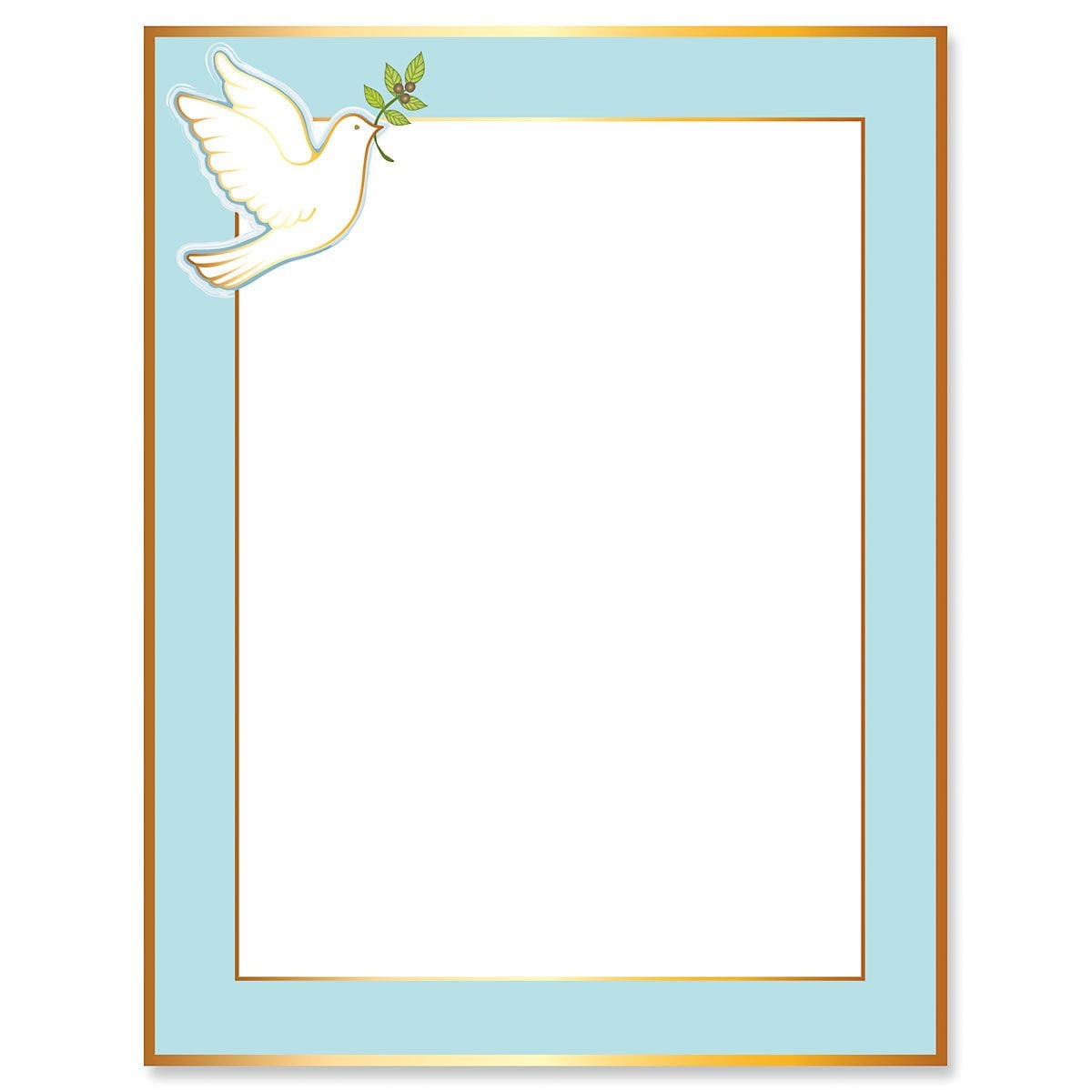 Dove Frame Faith Letter Papers - Set of 25, Religious stationery papers ...