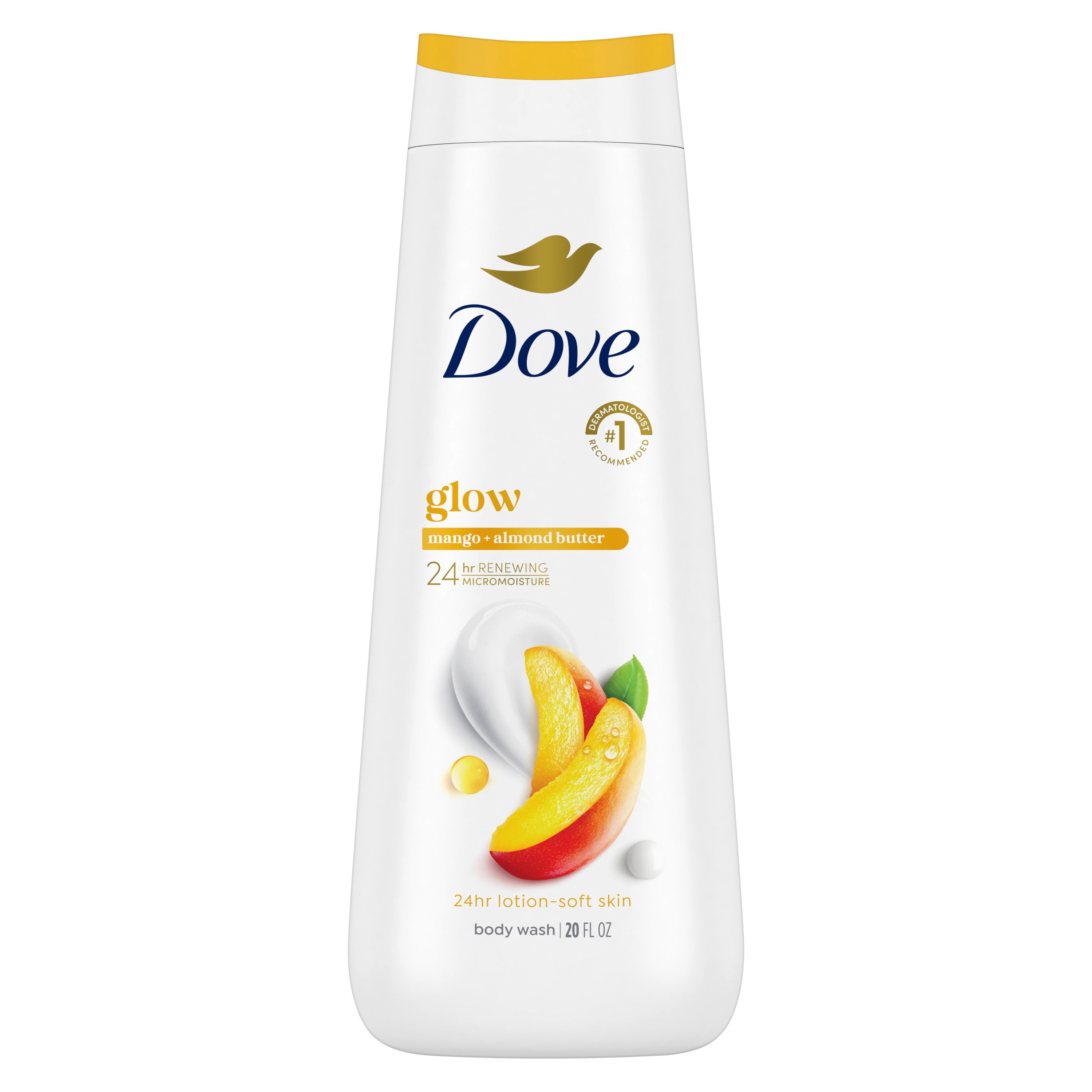 Dove Glowing Body Wash - Mango & Almond Butter - 20 oz (Packaging May ...
