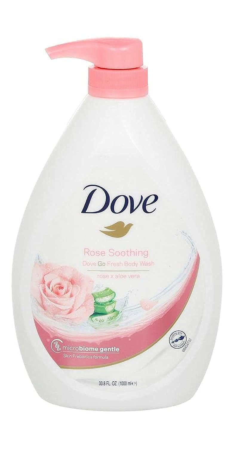 Dove Go Fresh Body Wash, Rose Soothing Rose and Aloe Vera Scent, 33.8 ...