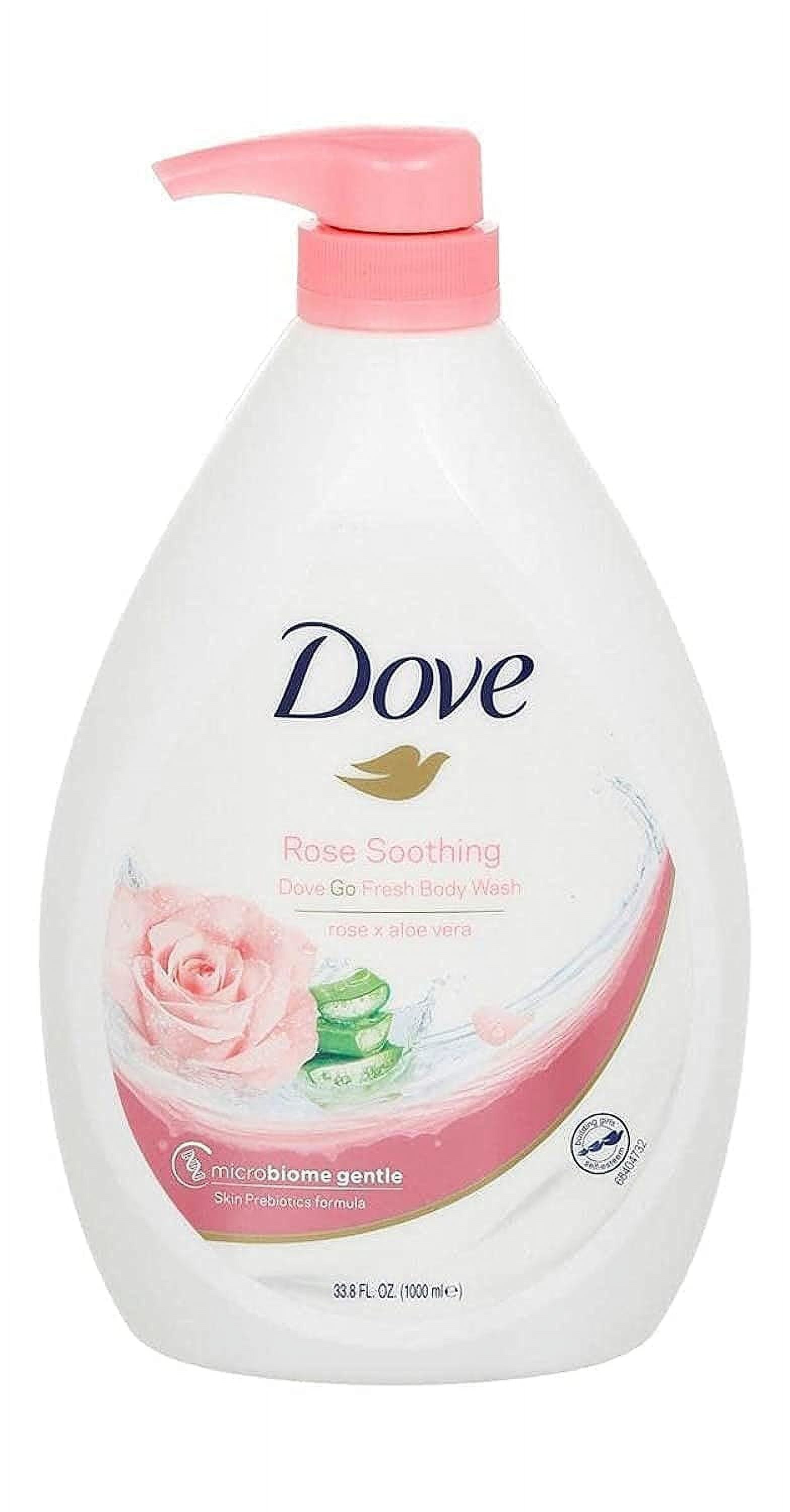 Dove Go Fresh Body Wash, Rose and Aloe Vera Scent, 33.8 Ounce Pump ...