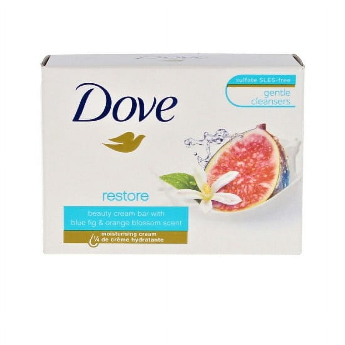 Dove Go Fresh Restore Beauty Bars Blue Fig and Orange Blossom Scent 4. ...