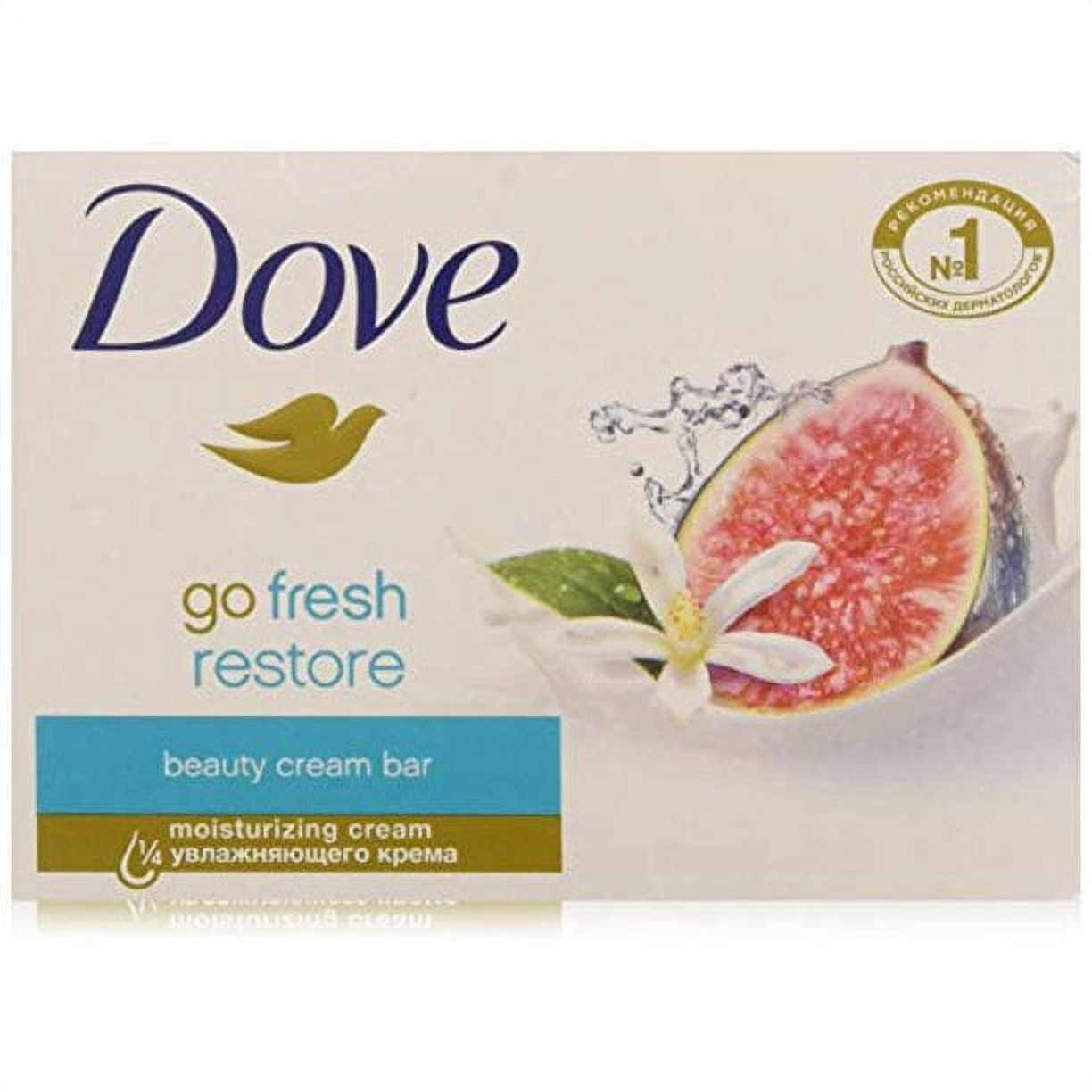 Dove Go Fresh Restore Beauty Bars Blue Fig and Orange Blossom Scent 4.75 Oz - Walmart.com