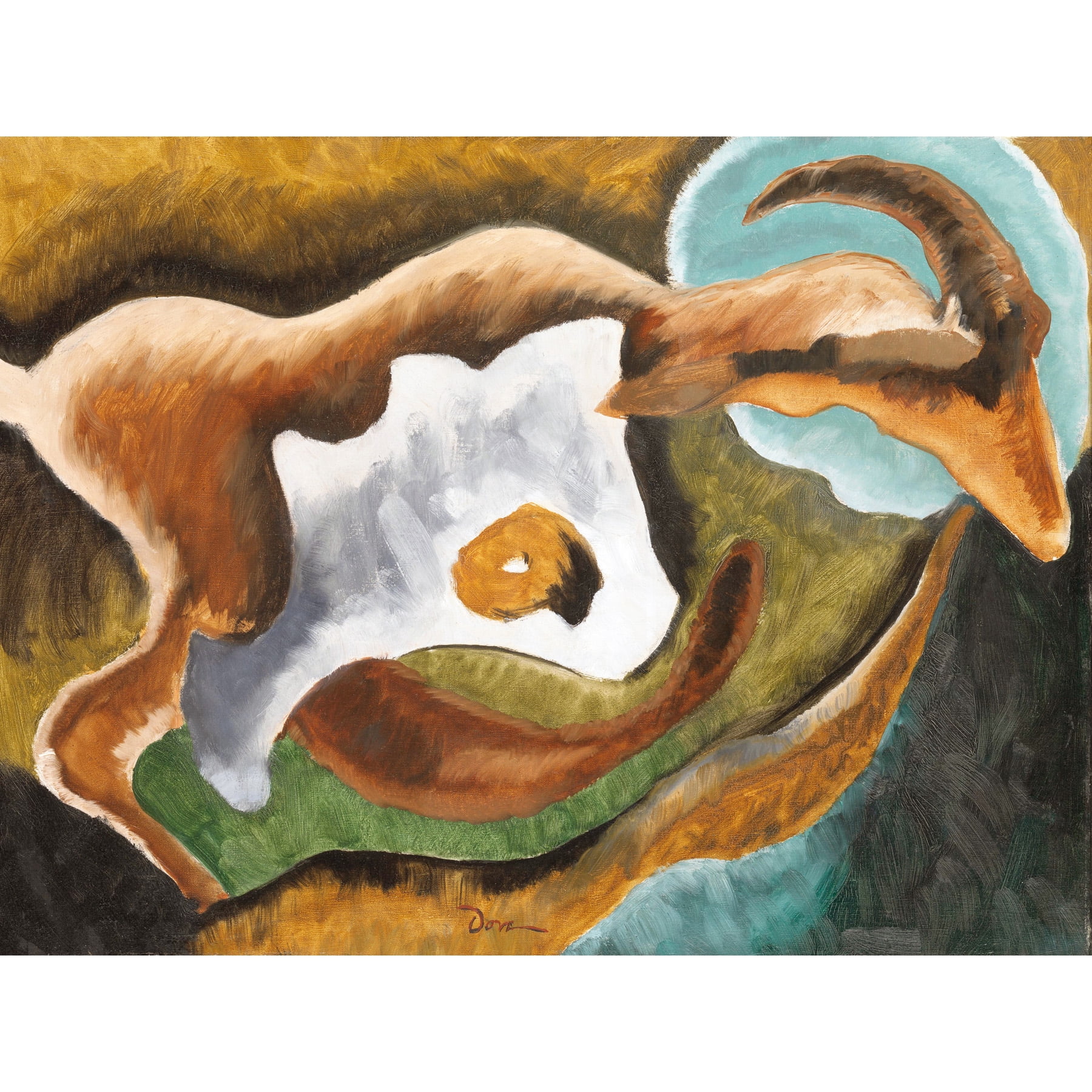 Dove Goat Abstract Ariel View Painting Extra Large Art Print Wall Mural ...