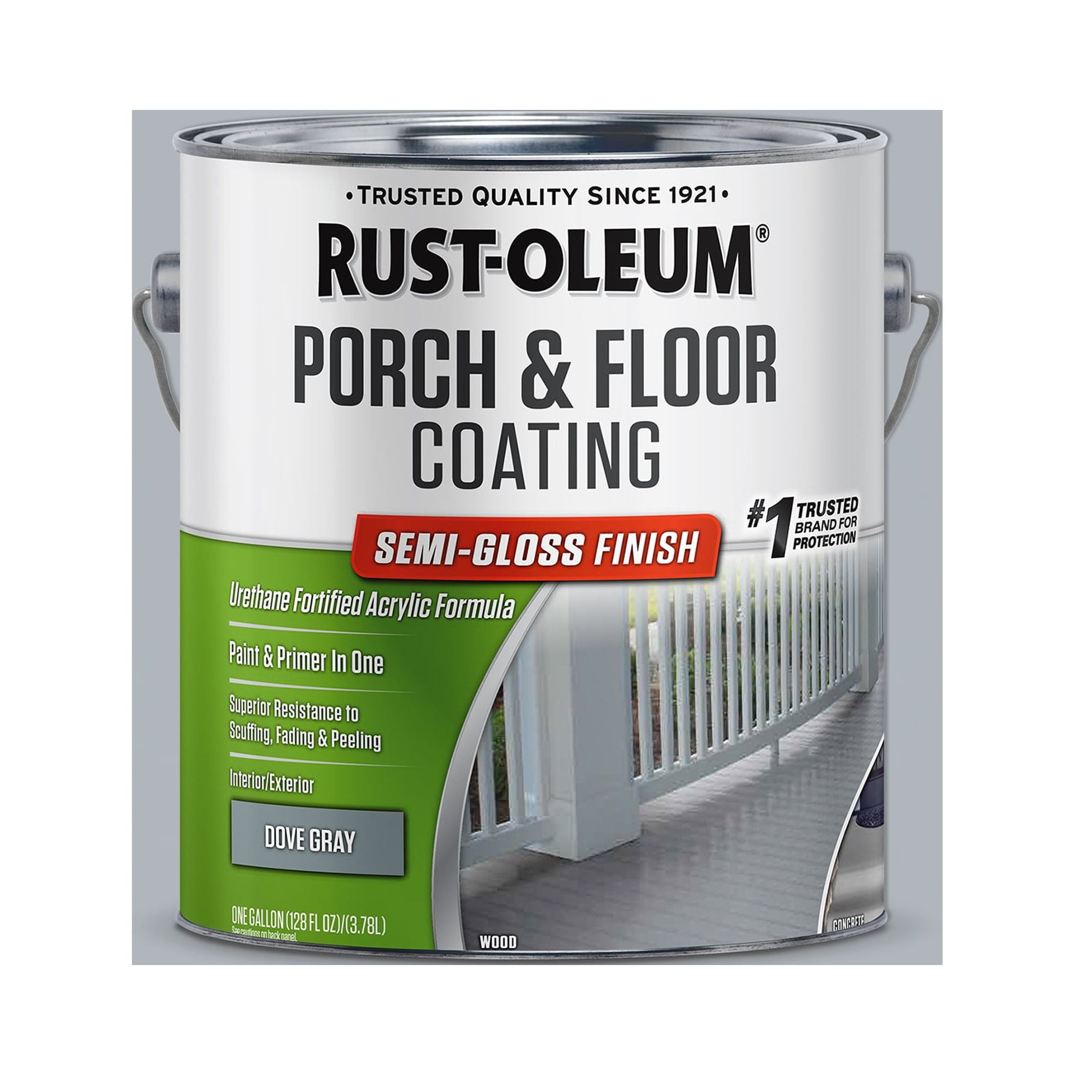 2 Pack, Dove Gray, Rust-Oleum Porch & Floor Coating Semi-Gloss - 320419 ...