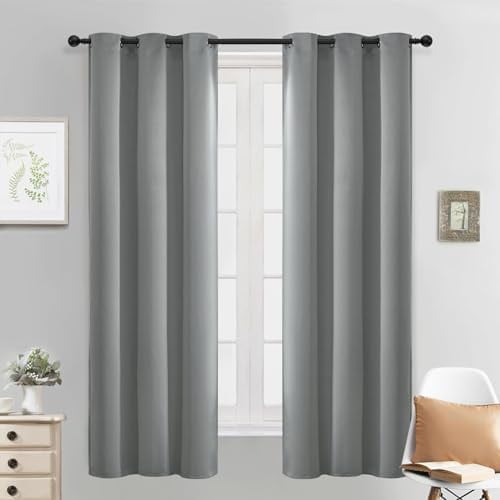 Dove Grey Room Darking 63 Inch Length 2 Panel Sets for Livingroom ...