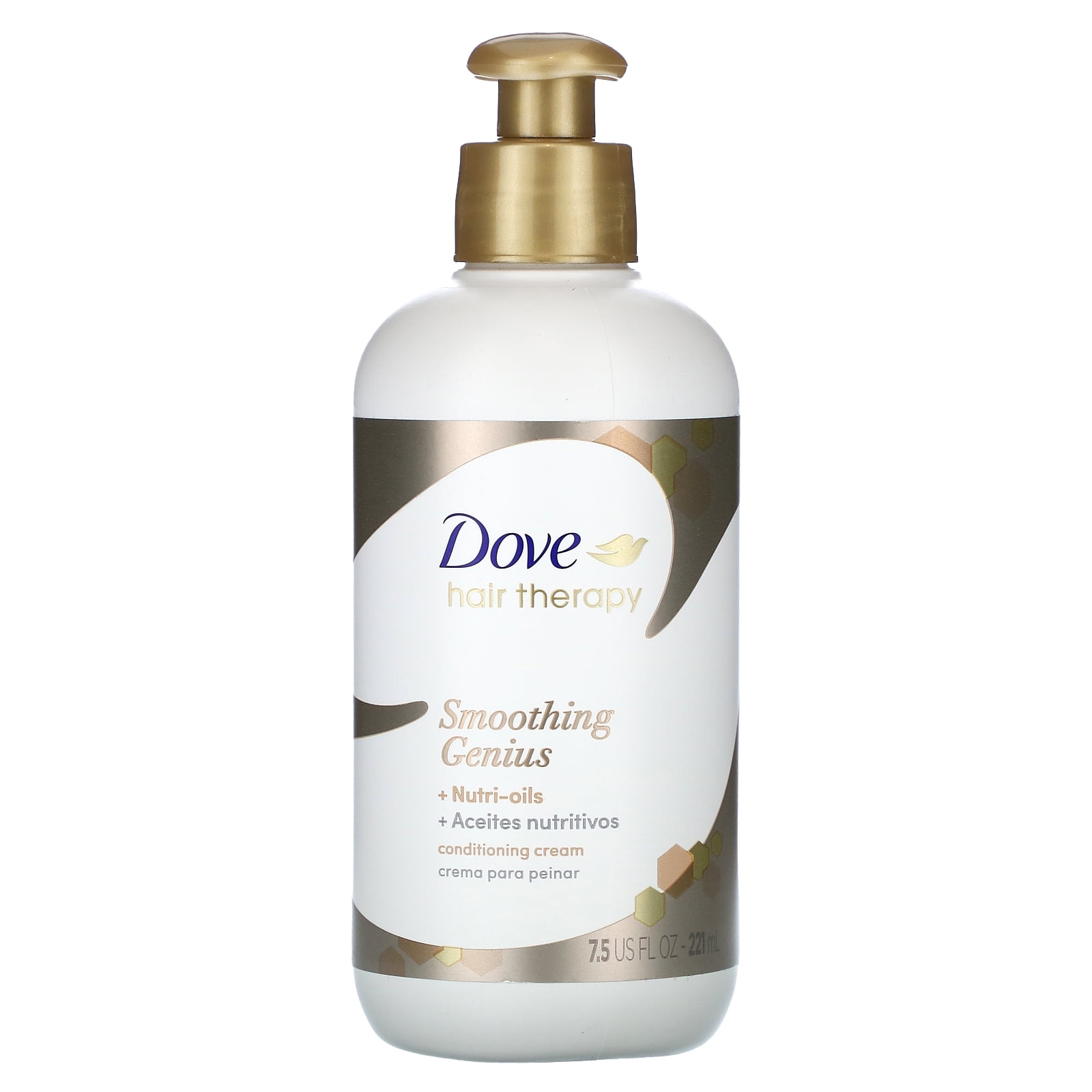 Dove Hair Therapy Smoothing Genius Conditioning Cream 7.5 fl oz Leave ...