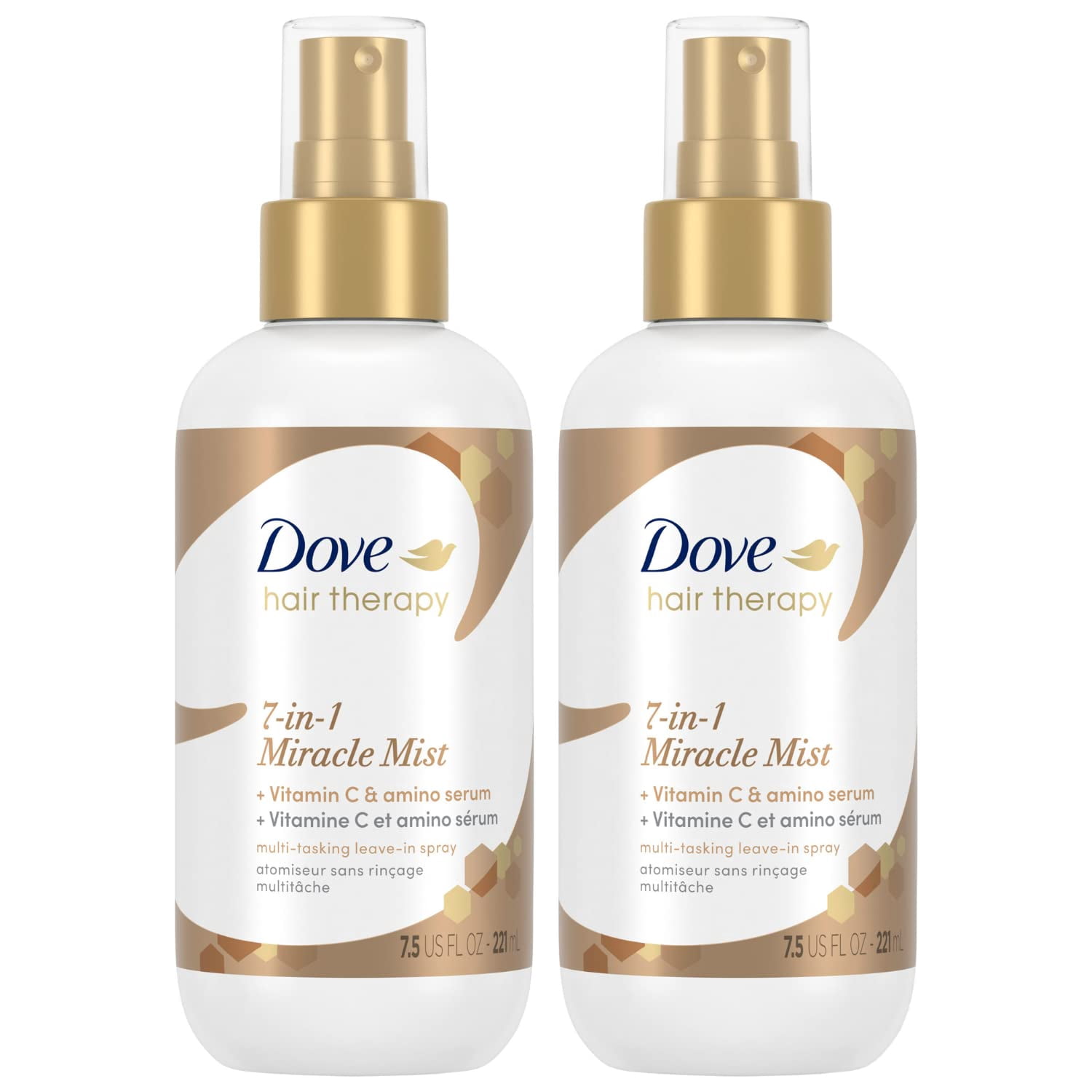 Dove 7-in-1 Miracle Mist for Women - Anti Frizz Detangler, Shine ...