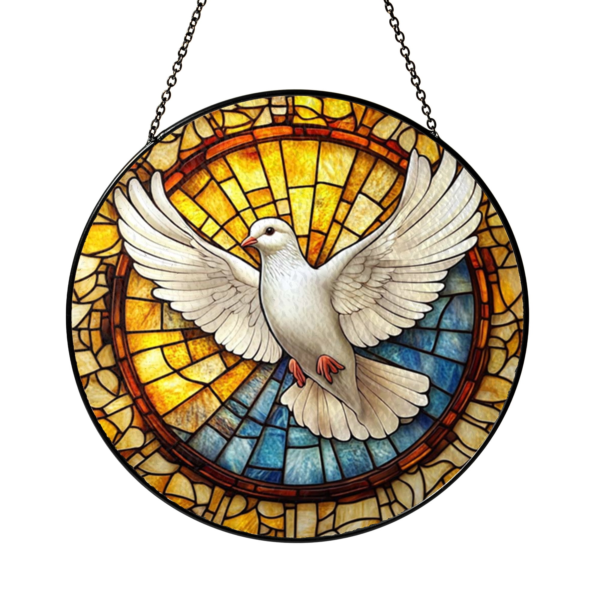 Dove Inspired Glass Suncatcher – Decorative Home Window Art - Walmart.com