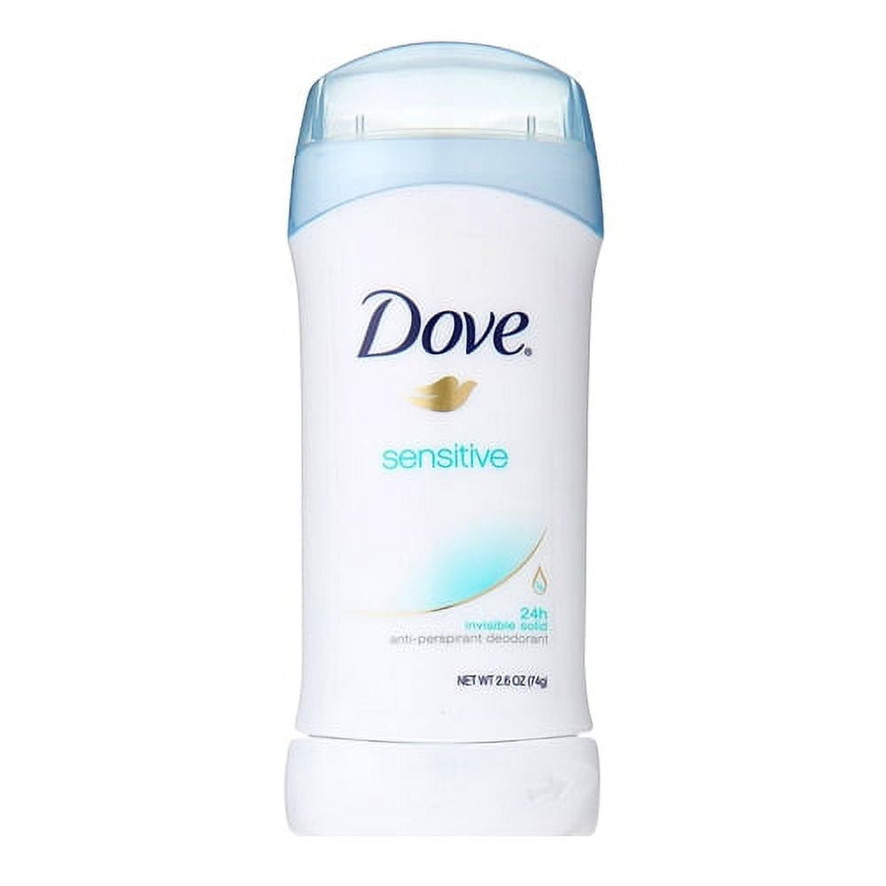 Dove Invisible Solid Anti-Perspirant Deodorant, Unscented, Sensitive ...
