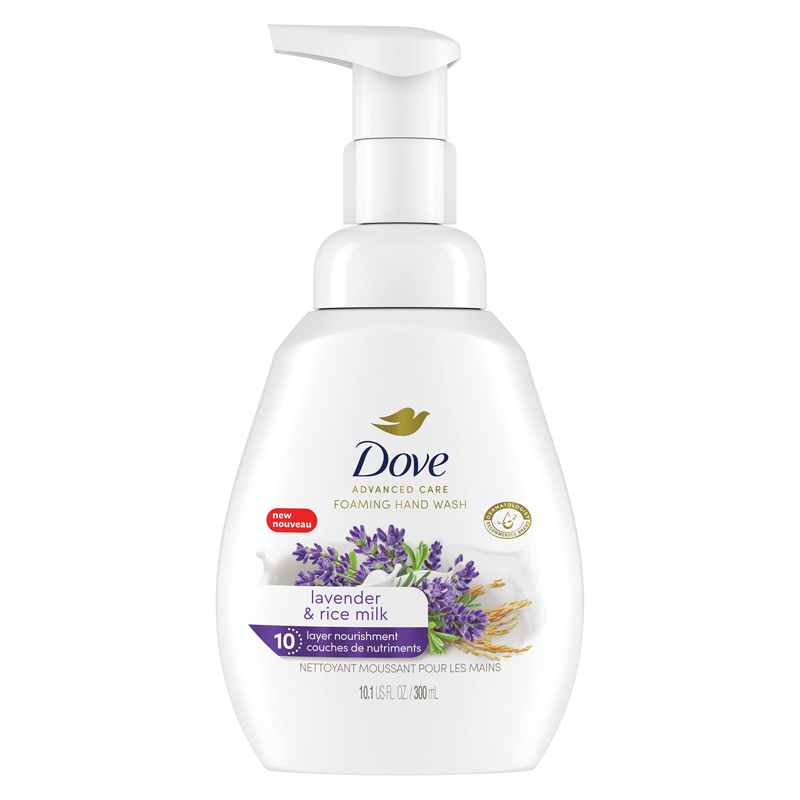 Dove Lavender & Rice Milk Protects Skin From Dryness, Foaming Hand Wash ...