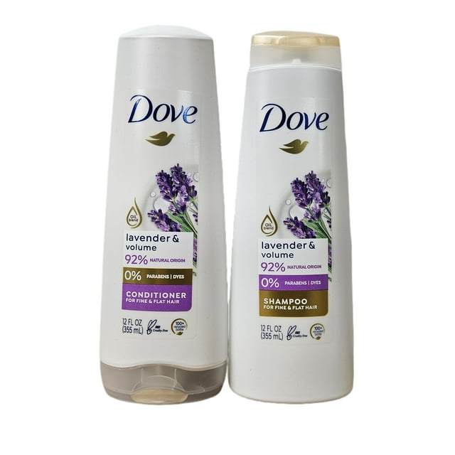 Dove Lavender & Volume Hair Wash - Shampoo and Conditioner Set ...