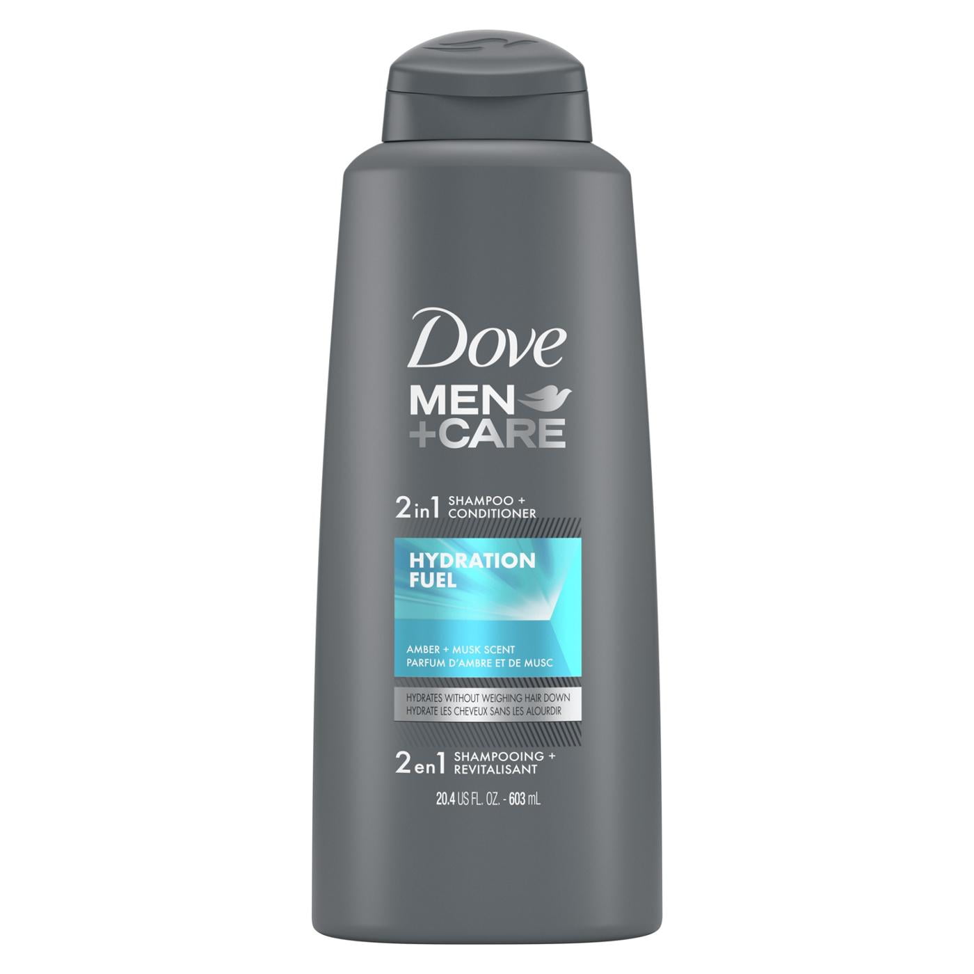 Dove Men+Care 2 in 1 Shampoo + Conditioner - Hydration Fuel - 20.4 oz ...