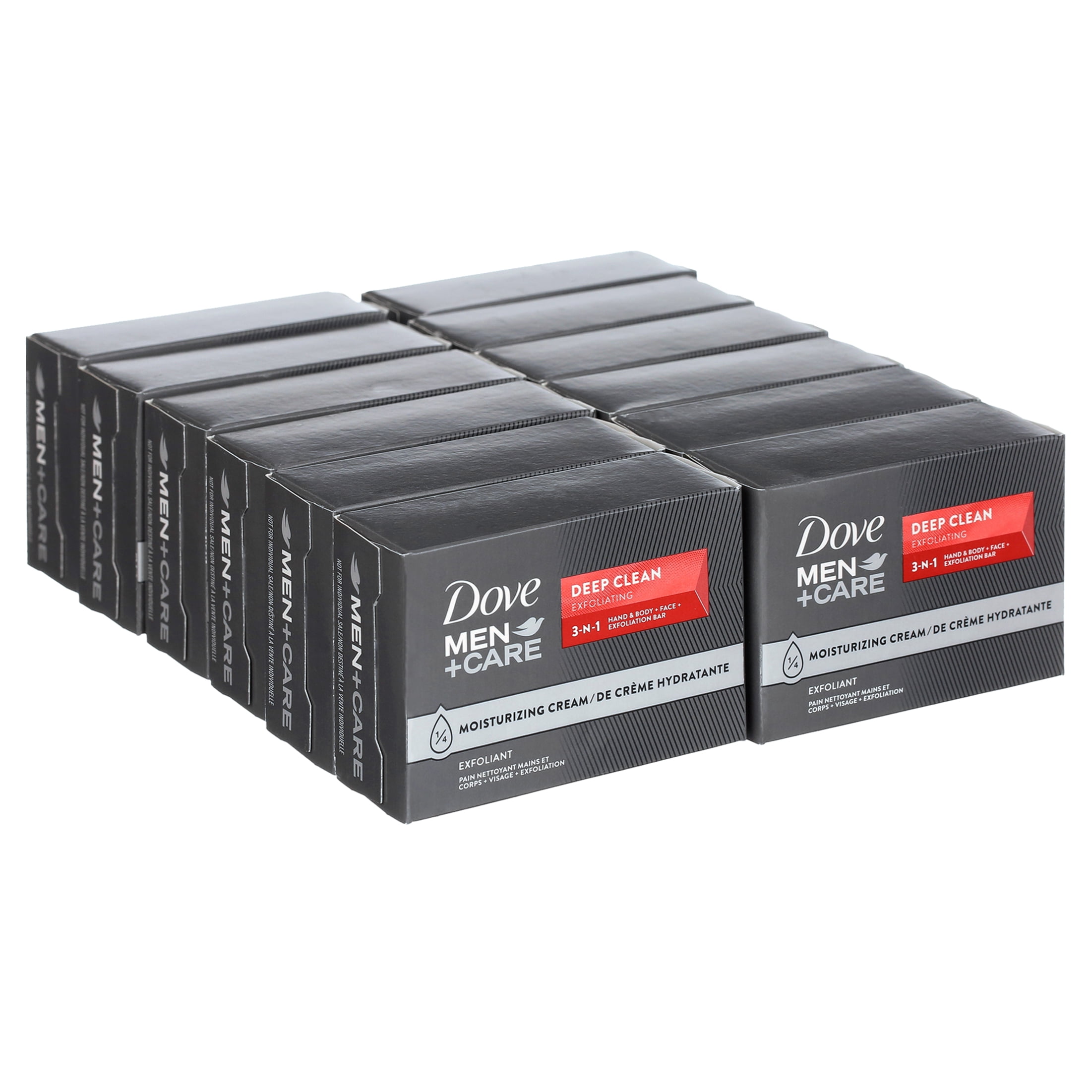 Dove Men+Care 3-in-1 Hand & Body + Face + Exfoliation Bar for Dry Skin ...