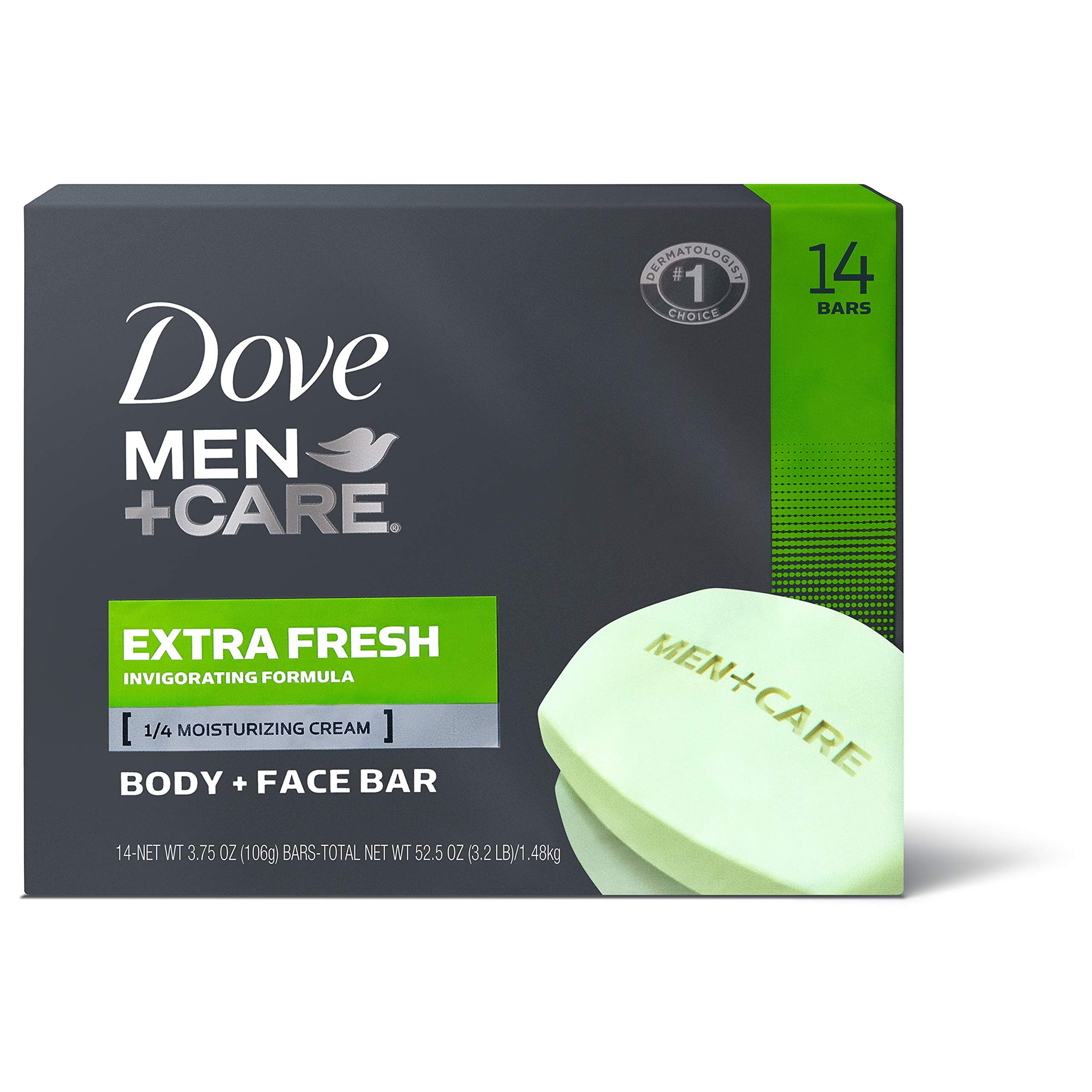Dove Men + Care AKF18 Extra Fresh bar Soap (14/4 Oz Net Wt 56 Oz ...