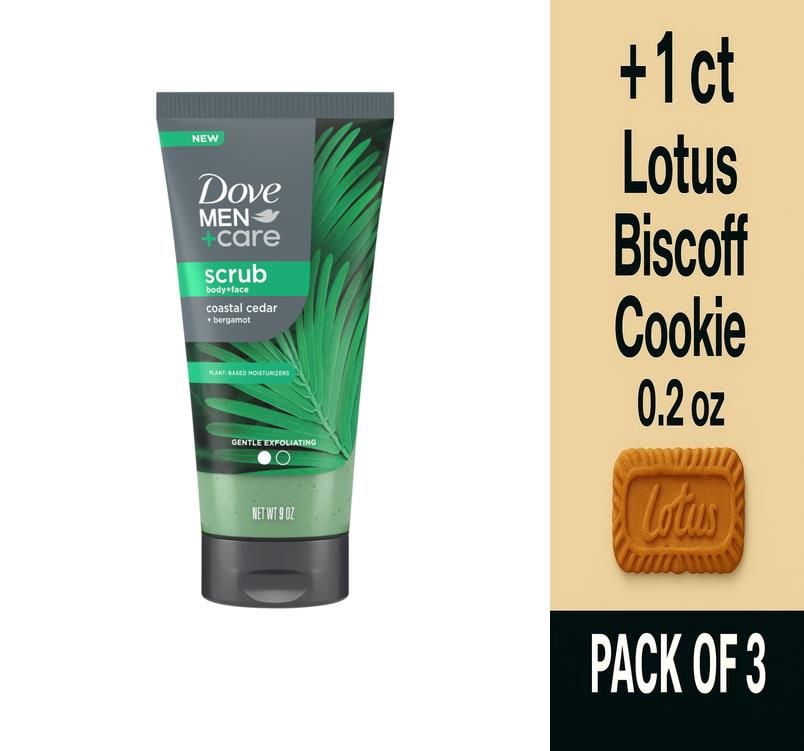 Dove Men+Care Body & Face Scrub - Coastal Cedar & Bergamot - 9 oz ...