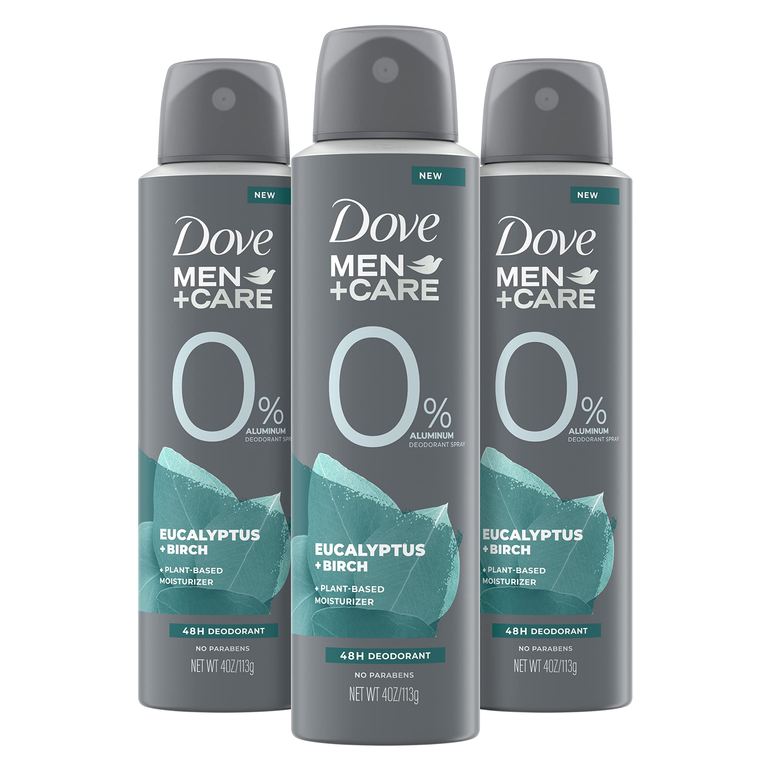 Dove Men+Care Eucalyptus & Birch Deodorant Spray, Aluminum Free, 4 Oz ...