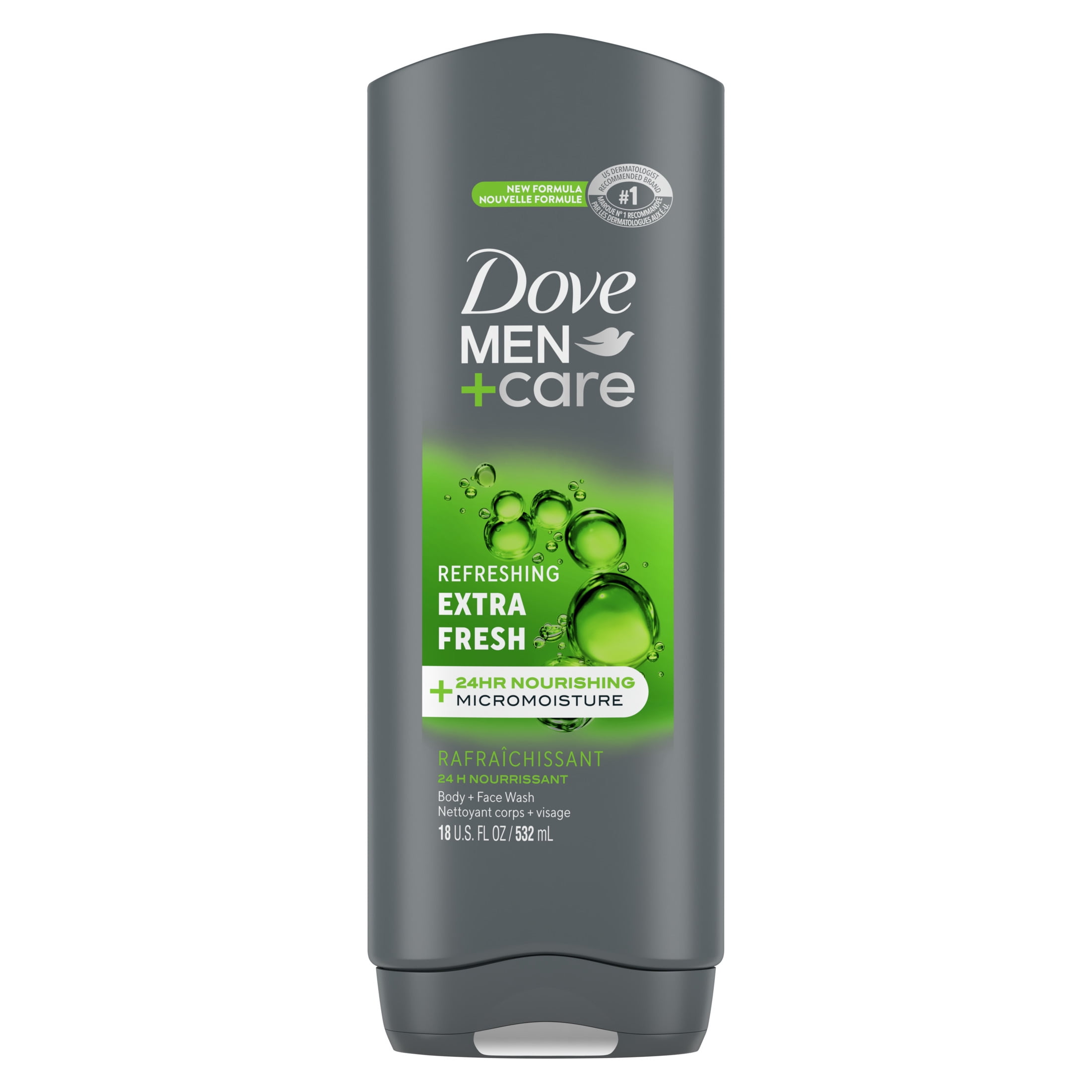 Dove Men+Care Extra Fresh Refreshing Hydrating Face and Body Wash All ...