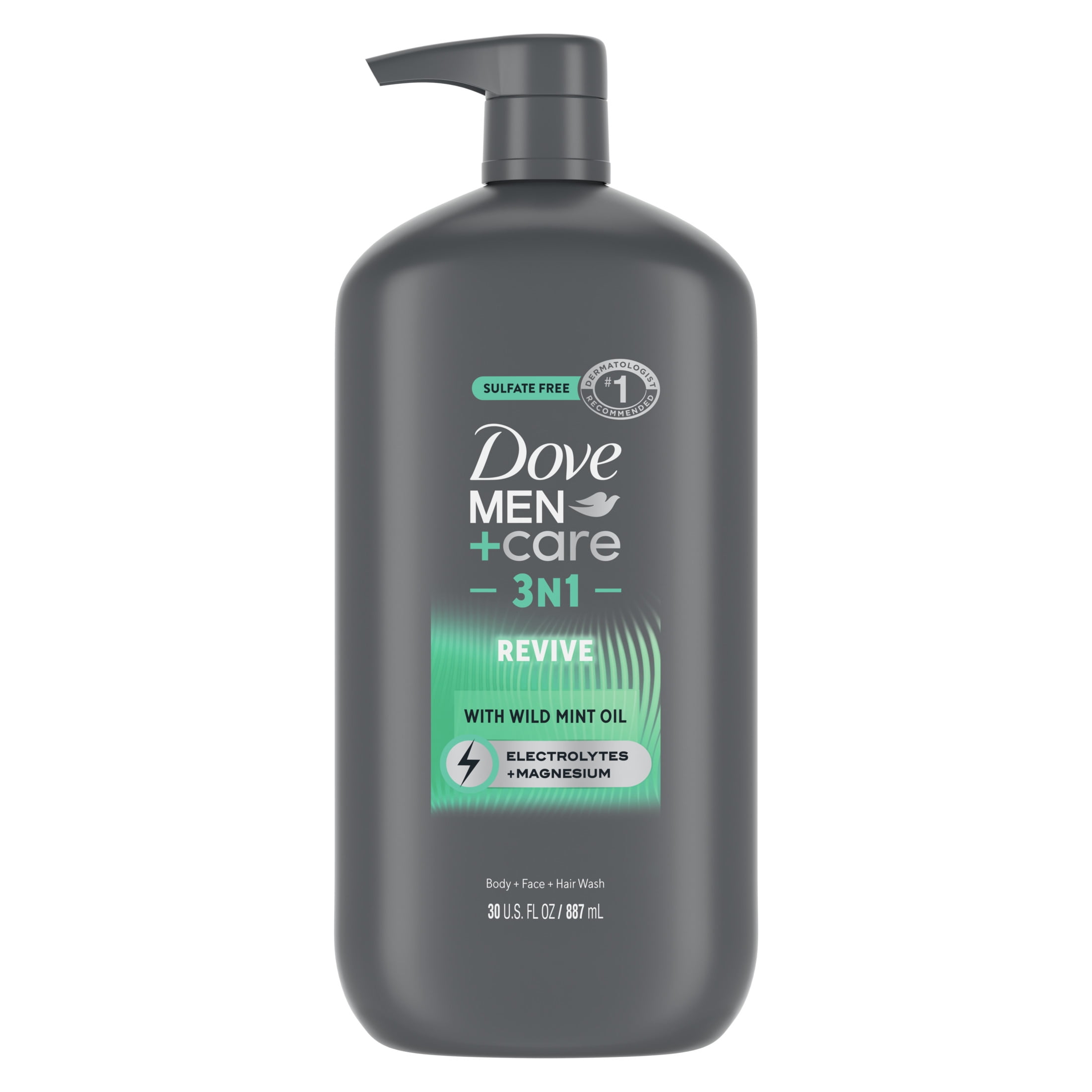 Dove Men+Care Invigorating Revive 3-in-1 Body Face Hair Wash All Skin ...