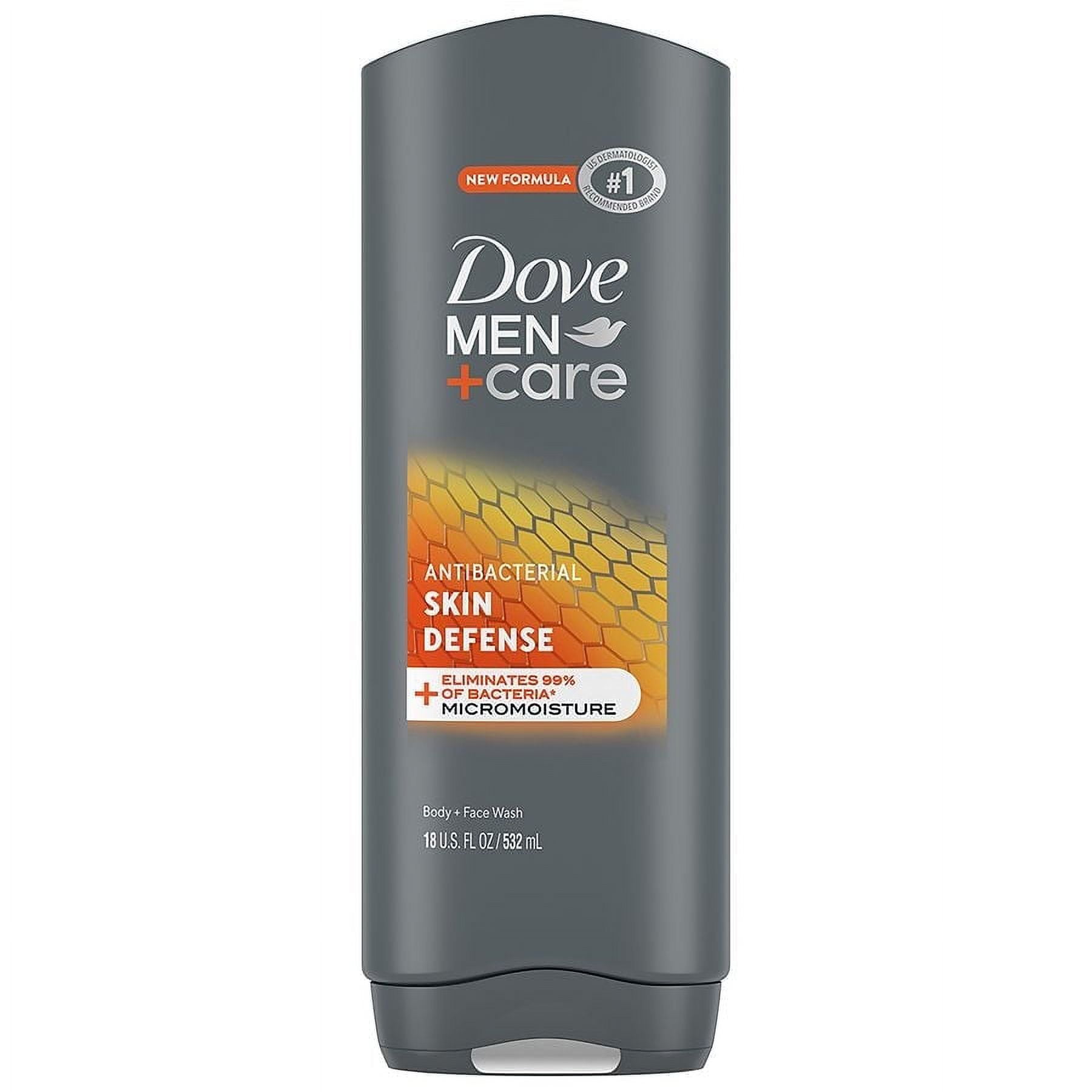Dove Men+Care Skin Defense Body and Face Wash 18.0 fl oz Pack of 2 ...