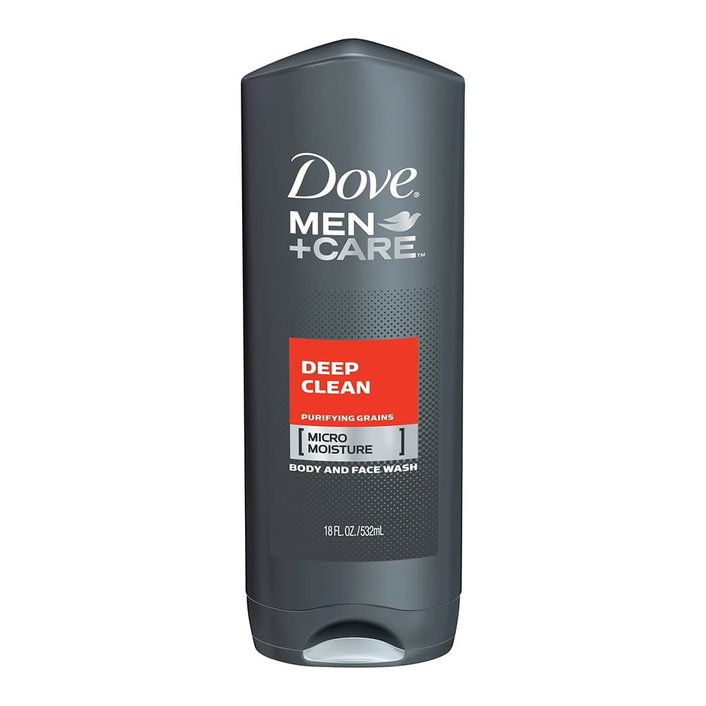 Dove Men Plus Care Body And Face Wash, Deep Clean, 18 Oz, 6 Pack ...