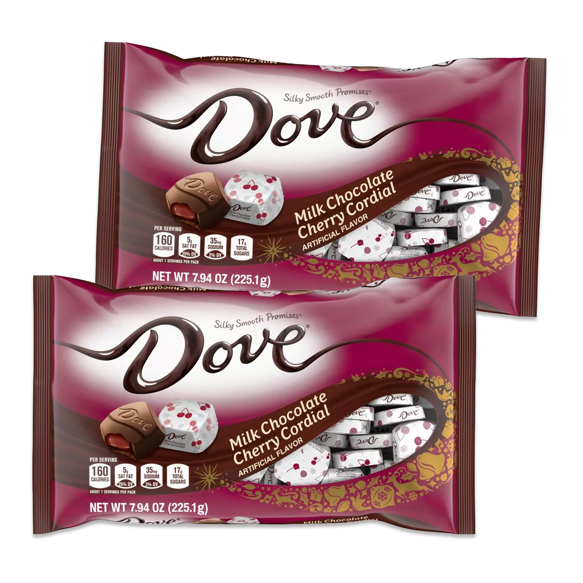 Dove Milk Chocolate Cherry Cordial Promises 2 Pack. Milk Chocolate ...