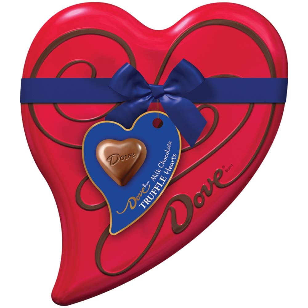 Dove Milk Chocolate Truffle Hearts 3.04 oz. Tin - Walmart.com