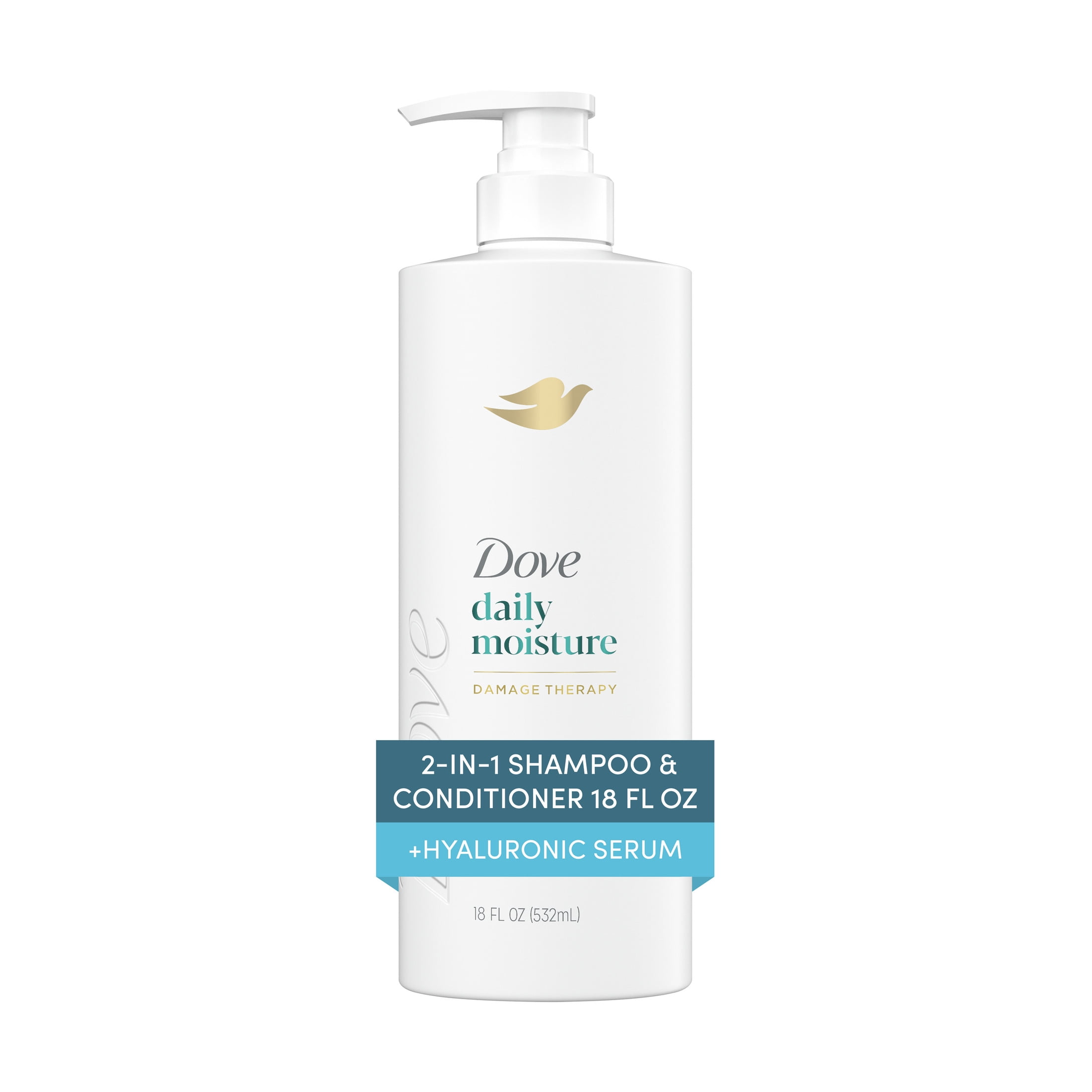 Dove Moisturizing 2-in-1 Shampoo & Conditioner for Women with ...