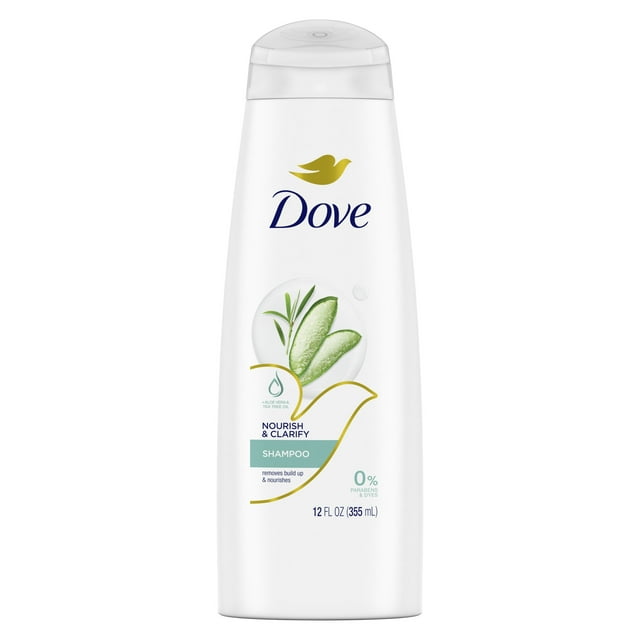 Dove Nourish & Clarifying Shampoo Aloe Vera & Tea Tree Oil, 12 oz ...