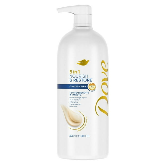 Dove Nourish and Restore 5-in-1 Moisturizing Conditioner (33.8 Fluid ...