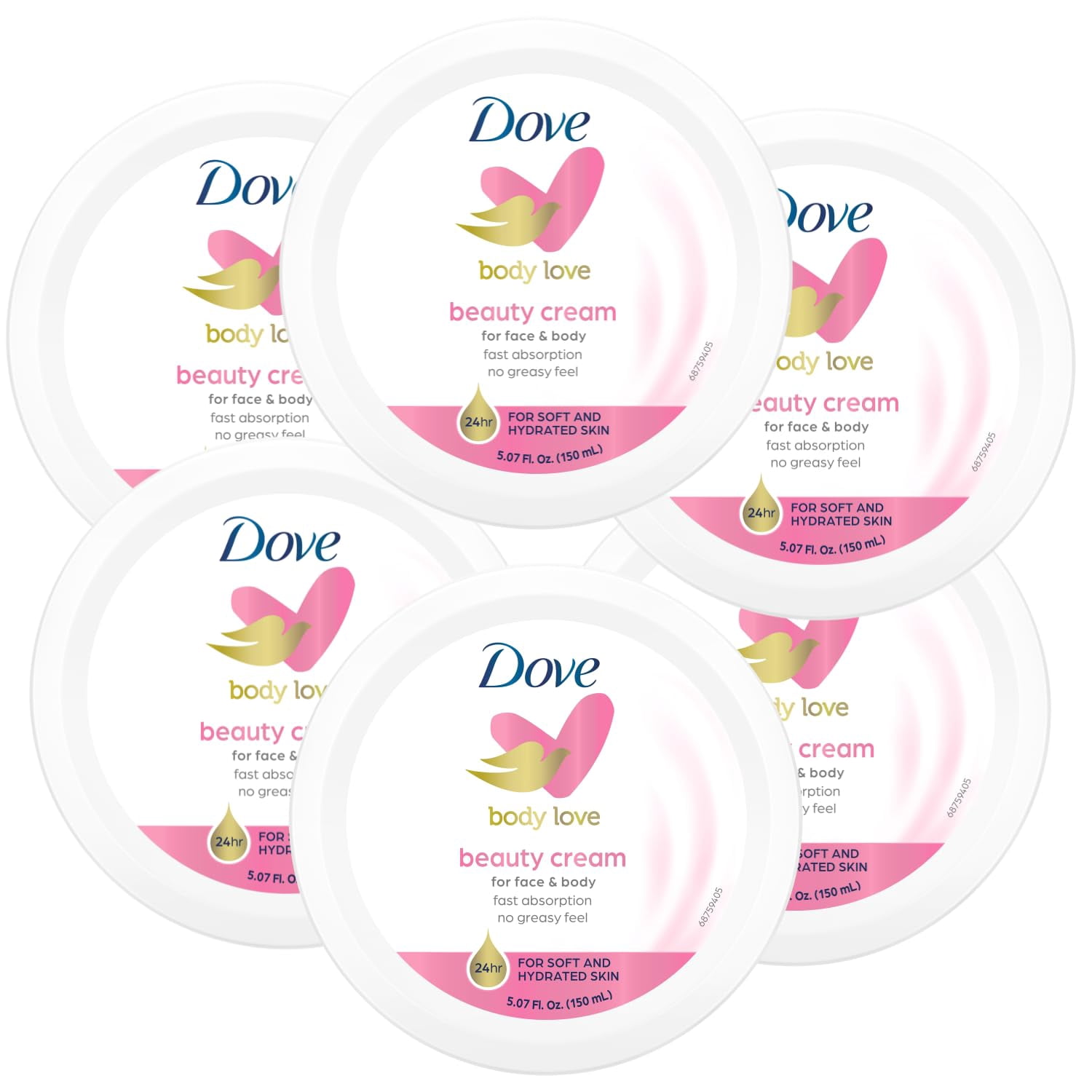 Dove Nourishing Body Care, Face, Hand, and Body Beauty Cream for Normal ...