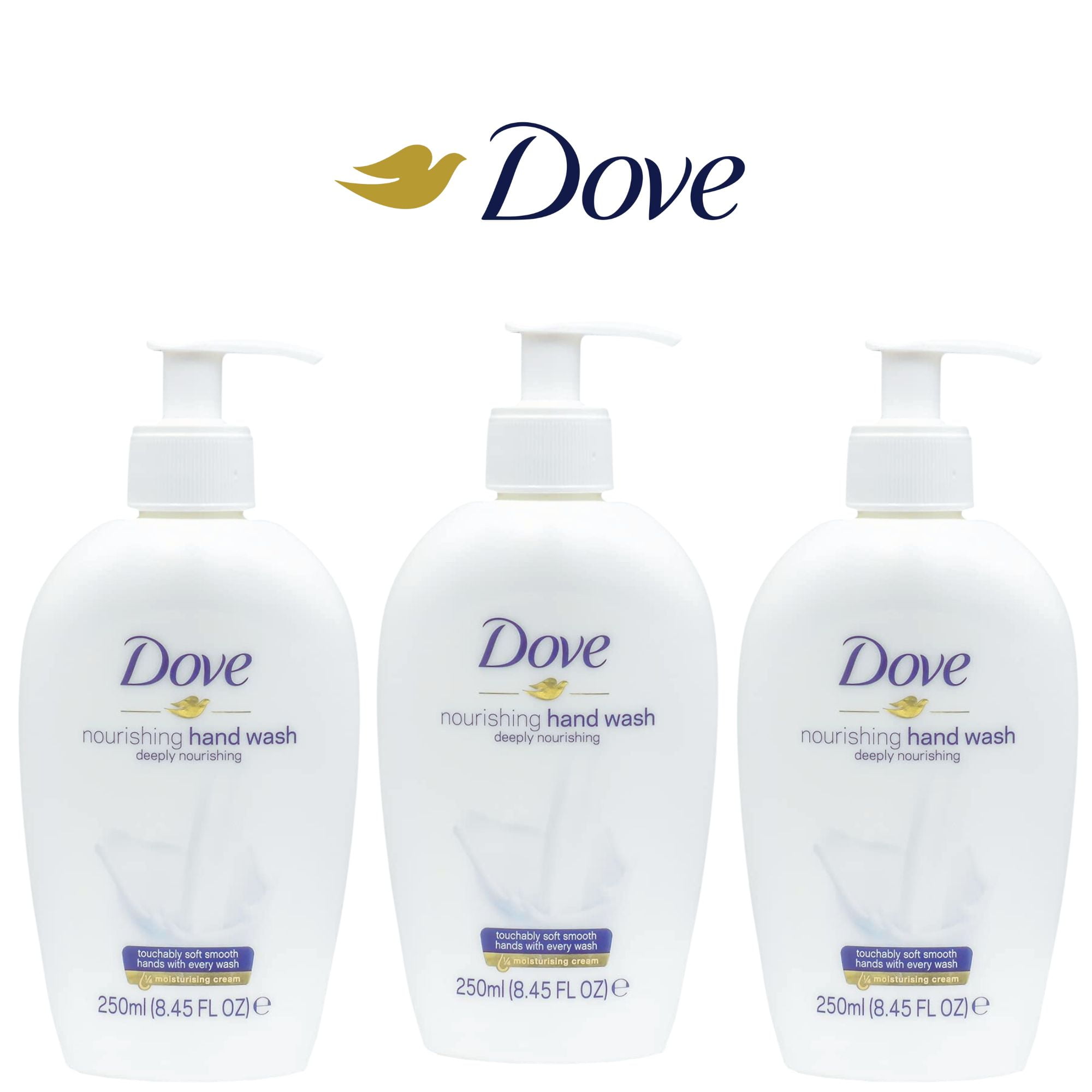 Dove Nourishing Hand Wash Deeply Nourishing, 250 ml Each, (Pack of 3 ...