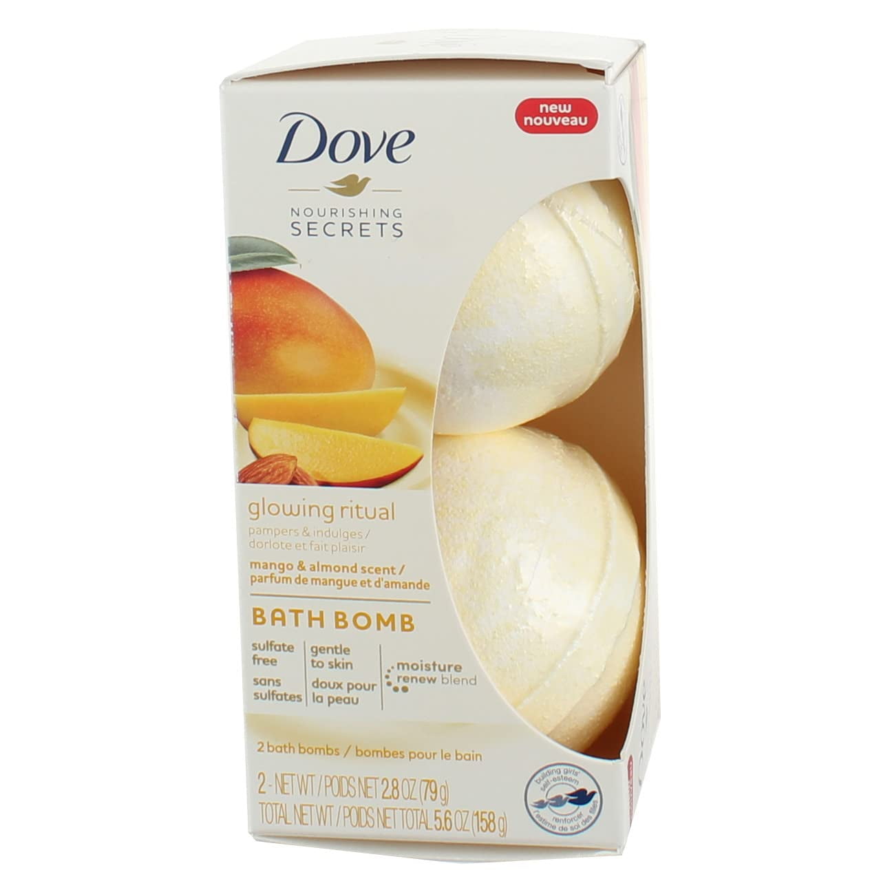 Dove Nourishing Secrets Bath Bombs Scented to Pamper & Indulge Mango ...