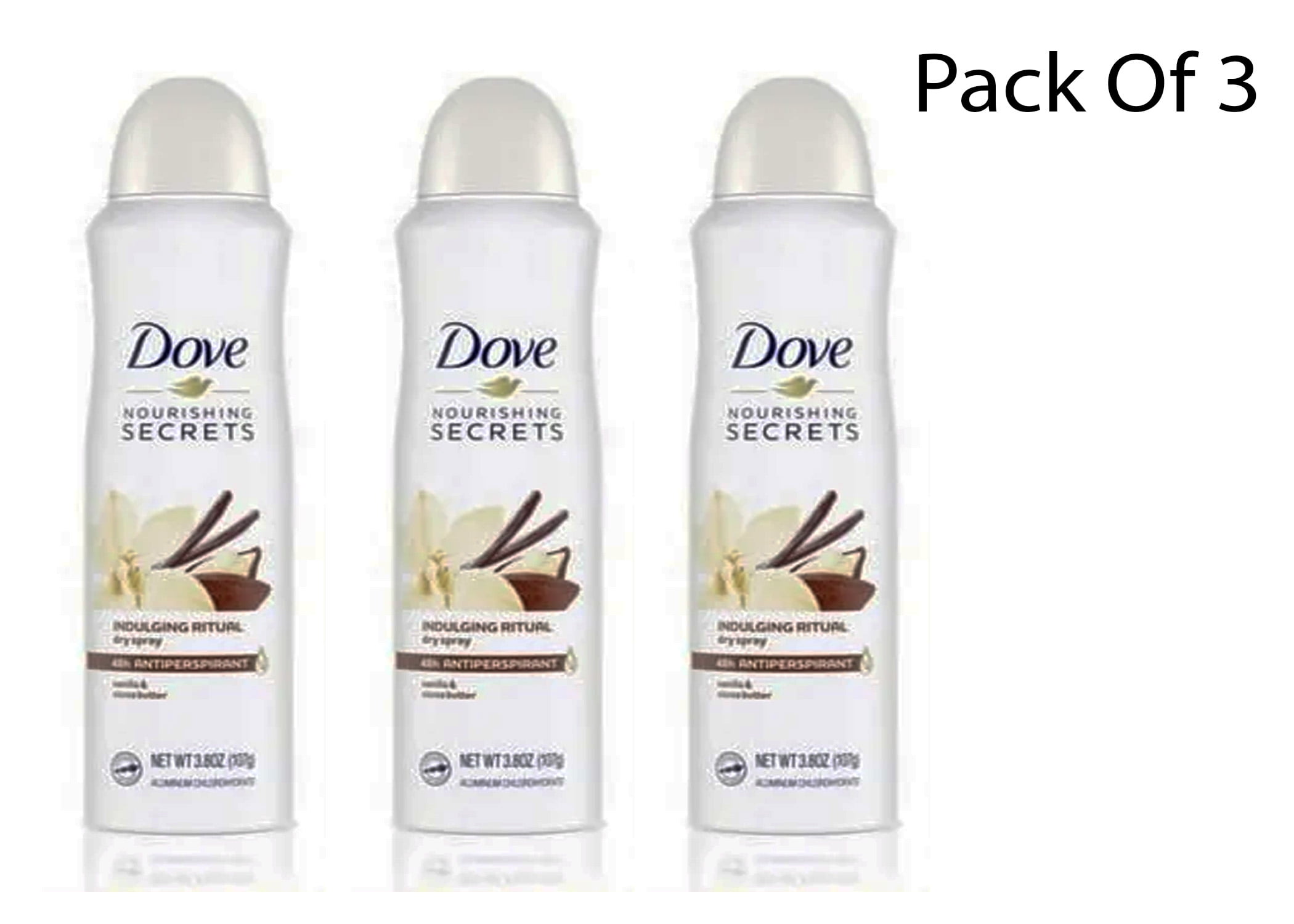 Dove Nourishing Secrets Vanilla Dry Spray 48H Antiperspirant Deodorant ...
