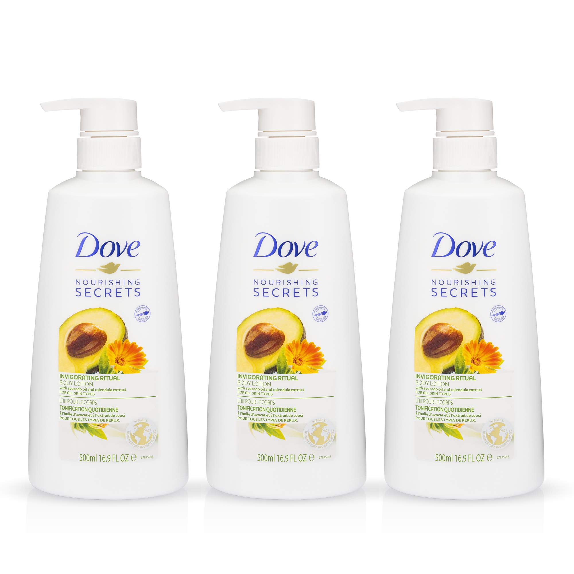 Dove Nourishing Secrets Invigorating Body Lotion With Avocado Oil And ...