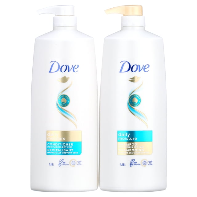 Dove Nutritive Solutions Daily Moisture Shampoo and Conditioner Duo Set ...