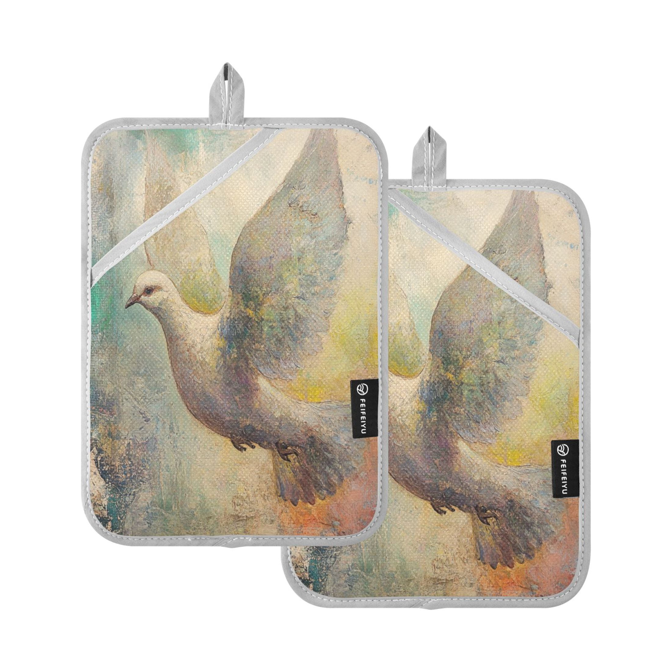 Dove Of Peace Square Insulation Pads 2 Piece Heat Resistant 338 Degrees ...